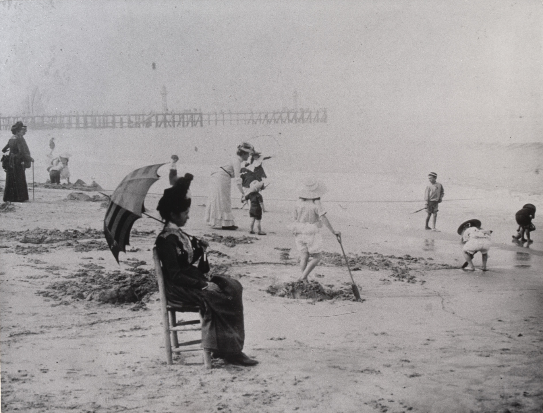 Jacques-Henri Lartigue. The Beach at Trouville. 1905 | MoMA