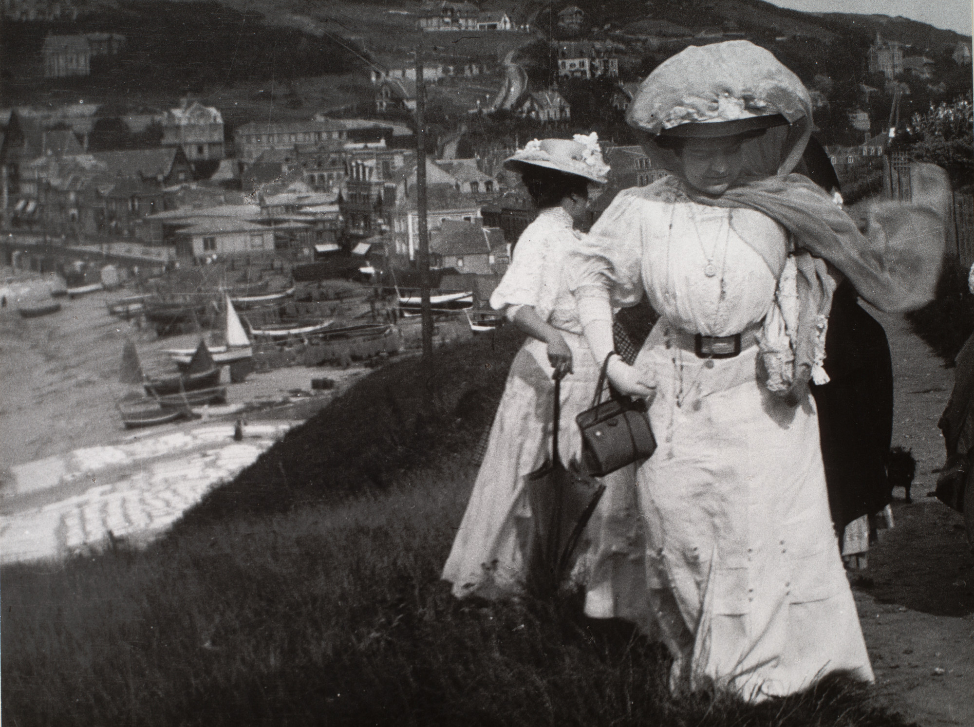 Jacques-Henri Lartigue. Mme. Thiebault, the Beach at Pourville. 1908 | MoMA