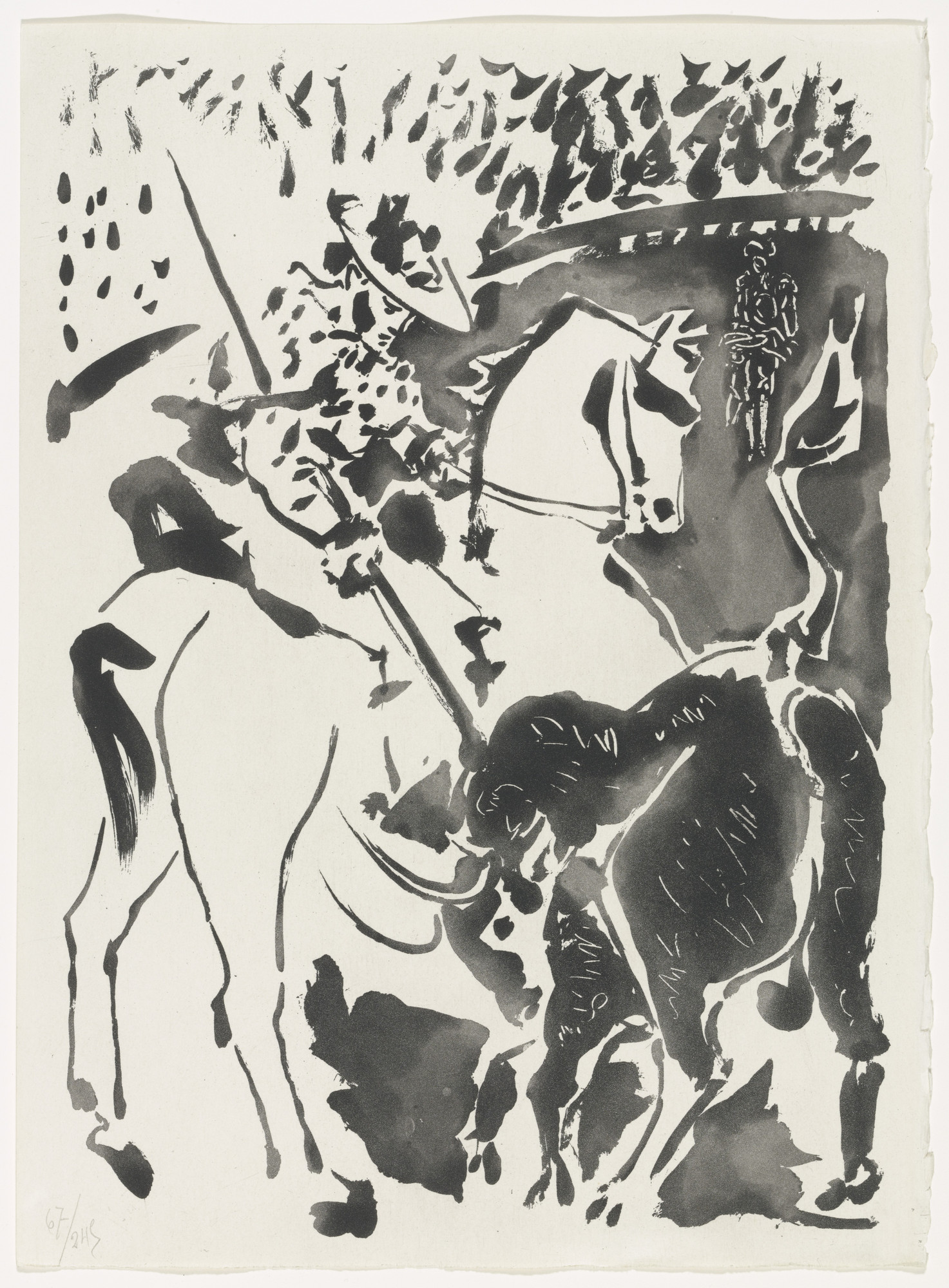 Pablo Picasso. Picador and Bull II (Picador et taureau II) (unbound ...