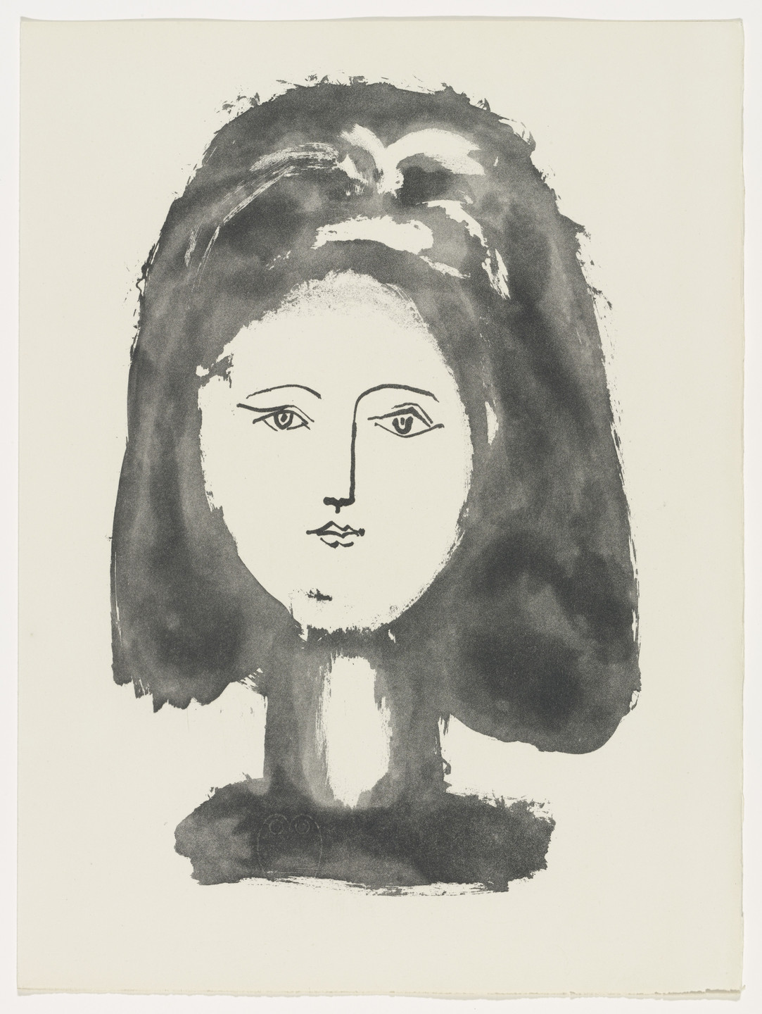 Pablo Picasso. A une dame que le poète avait connue fille et qu'il ...