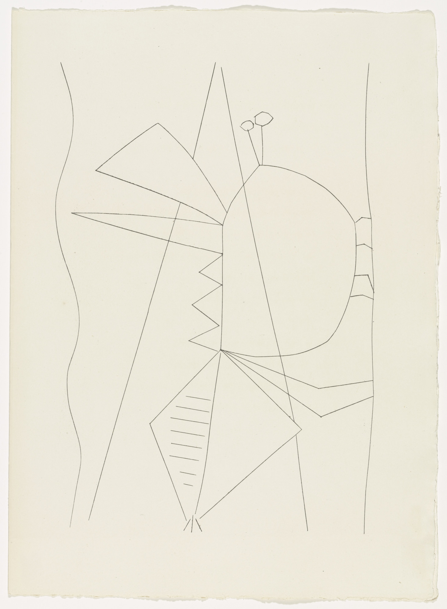 Pablo Picasso. Oh, Grapefruit (plate, page 113) from Corps perdu. 1949 ...