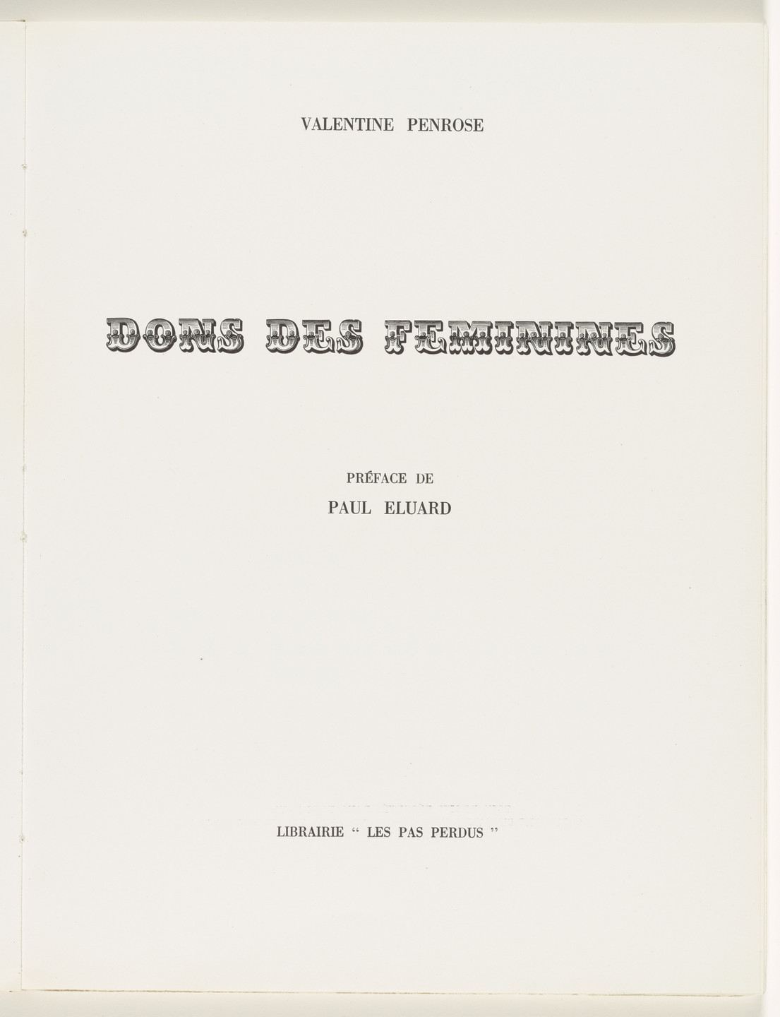Valentine Penrose, Pablo Picasso. Dons des Féminines. 1951 | MoMA