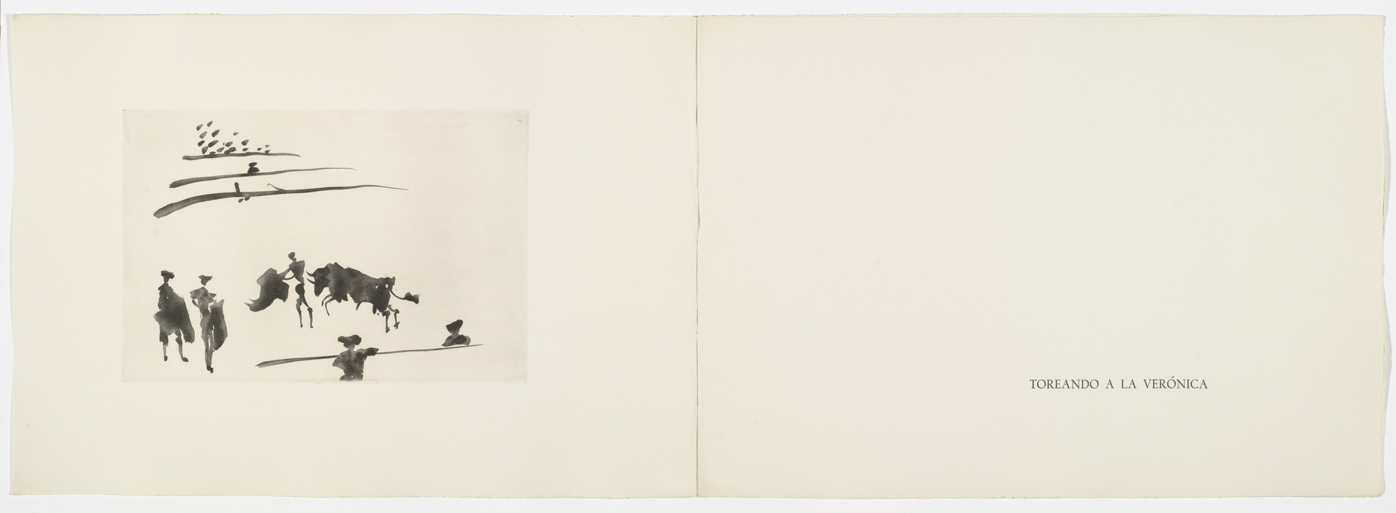 Pablo Picasso. Bullfighting Feat, plate 7 from the illustrated book La ...