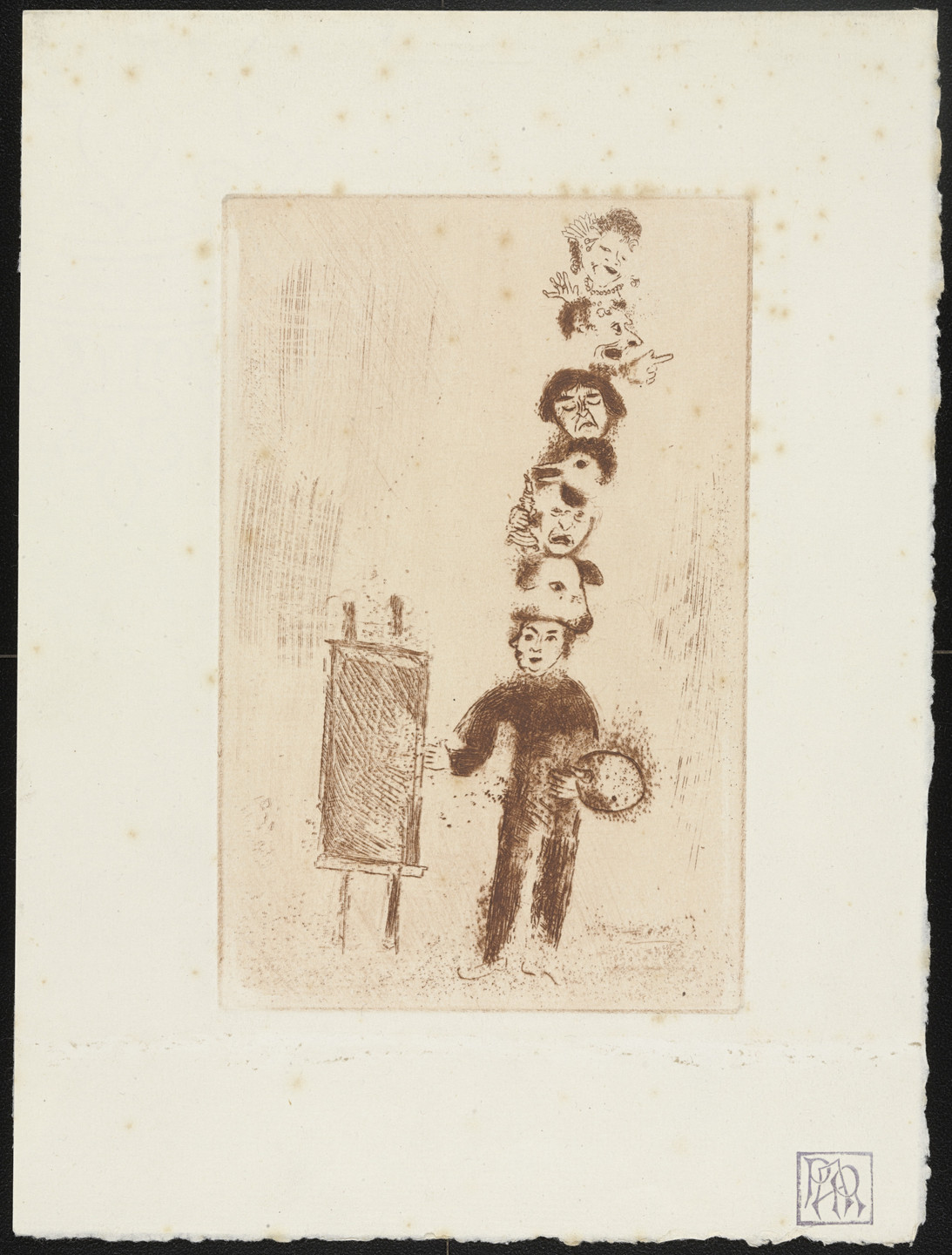 Marc Chagall. Frontispiece from The Seven Deadly Sins (Les Sept péchés ...