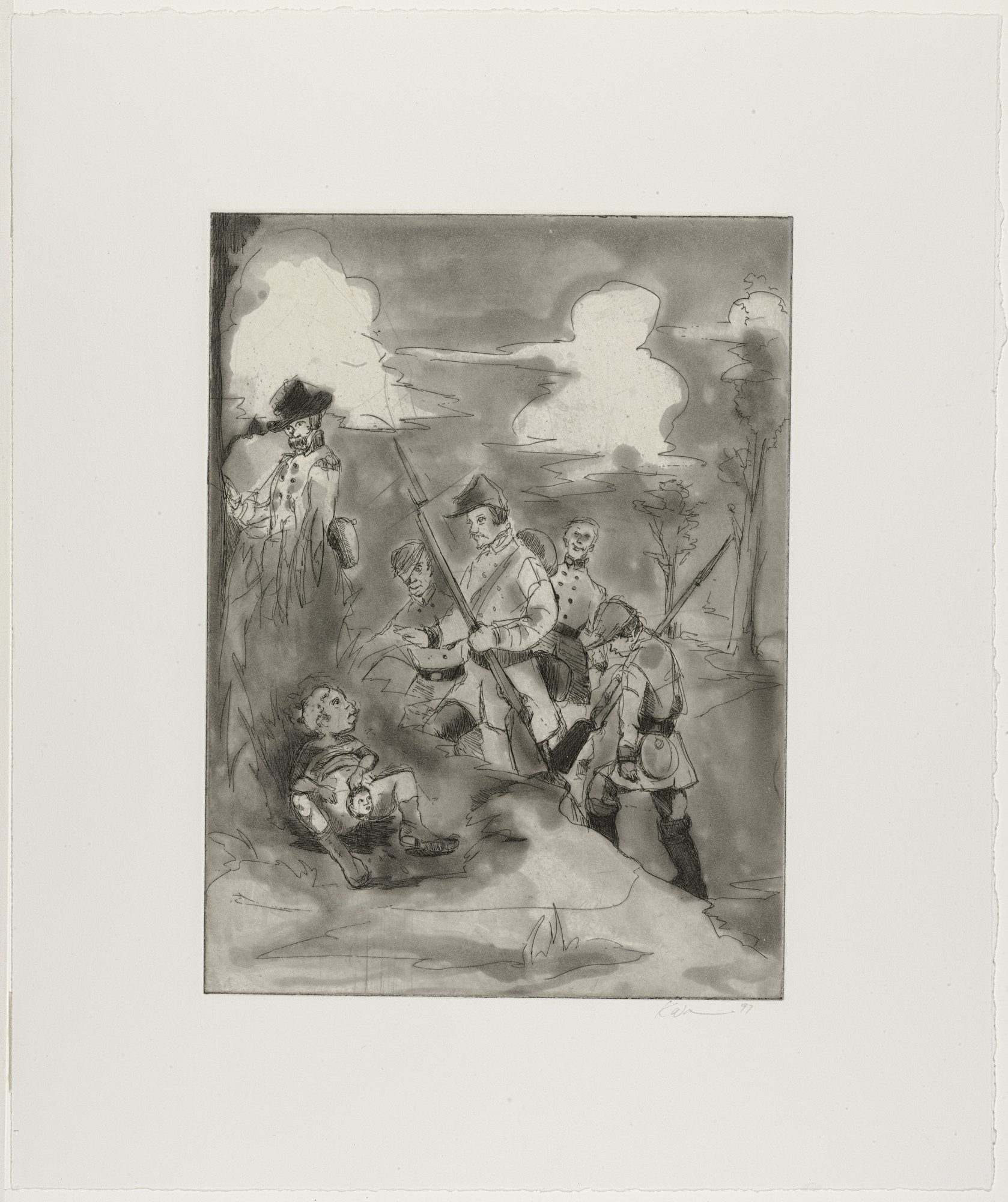 Kara Walker. L'l Patch of Woods. 1997 | MoMA