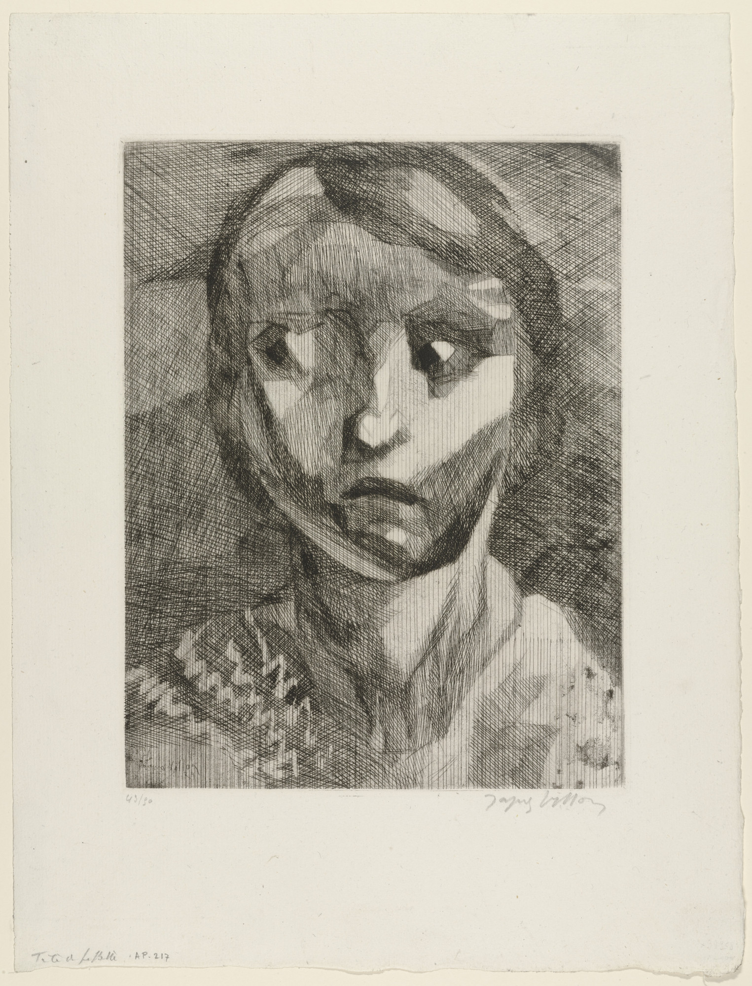Jacques Villon. Head of a Young Girl (Tête de fillette). 1929 | MoMA