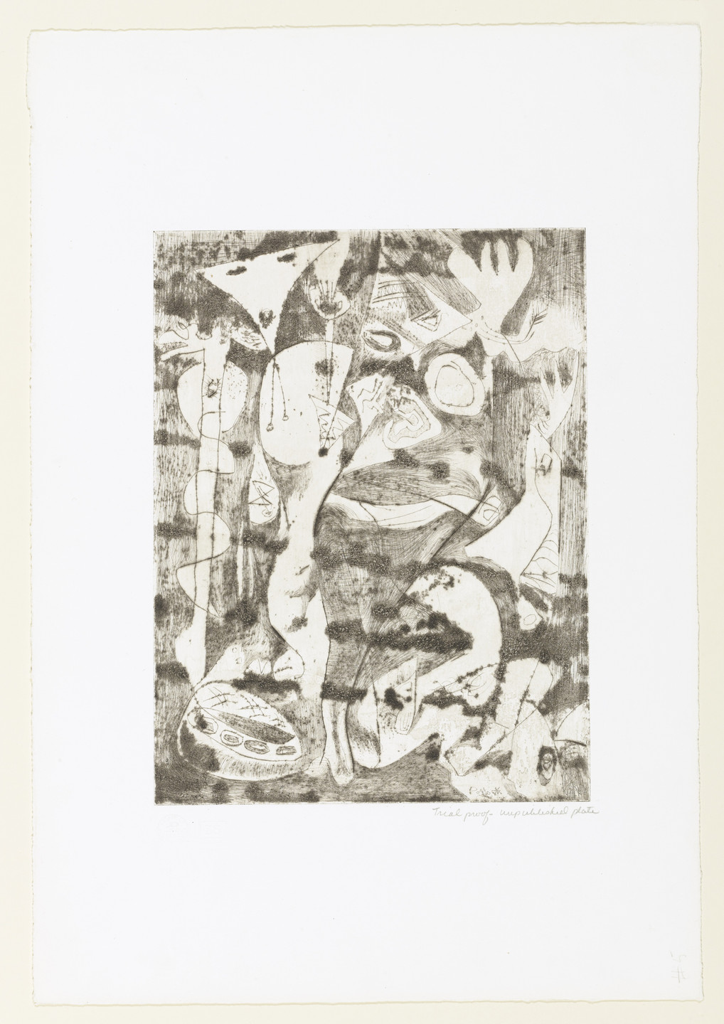 Jackson Pollock. Untitled (8). c. 1944–45, printed 1967 | MoMA