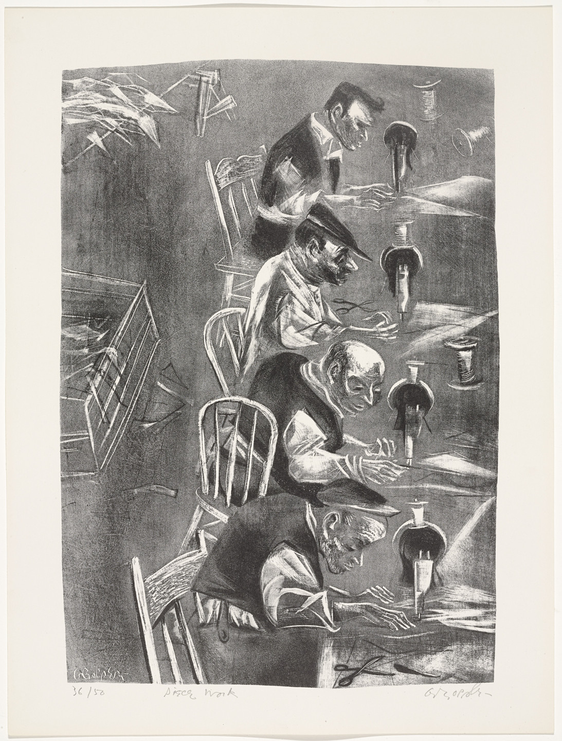 William Gropper. Piece Work from Capriccios. 1953–57 | MoMA