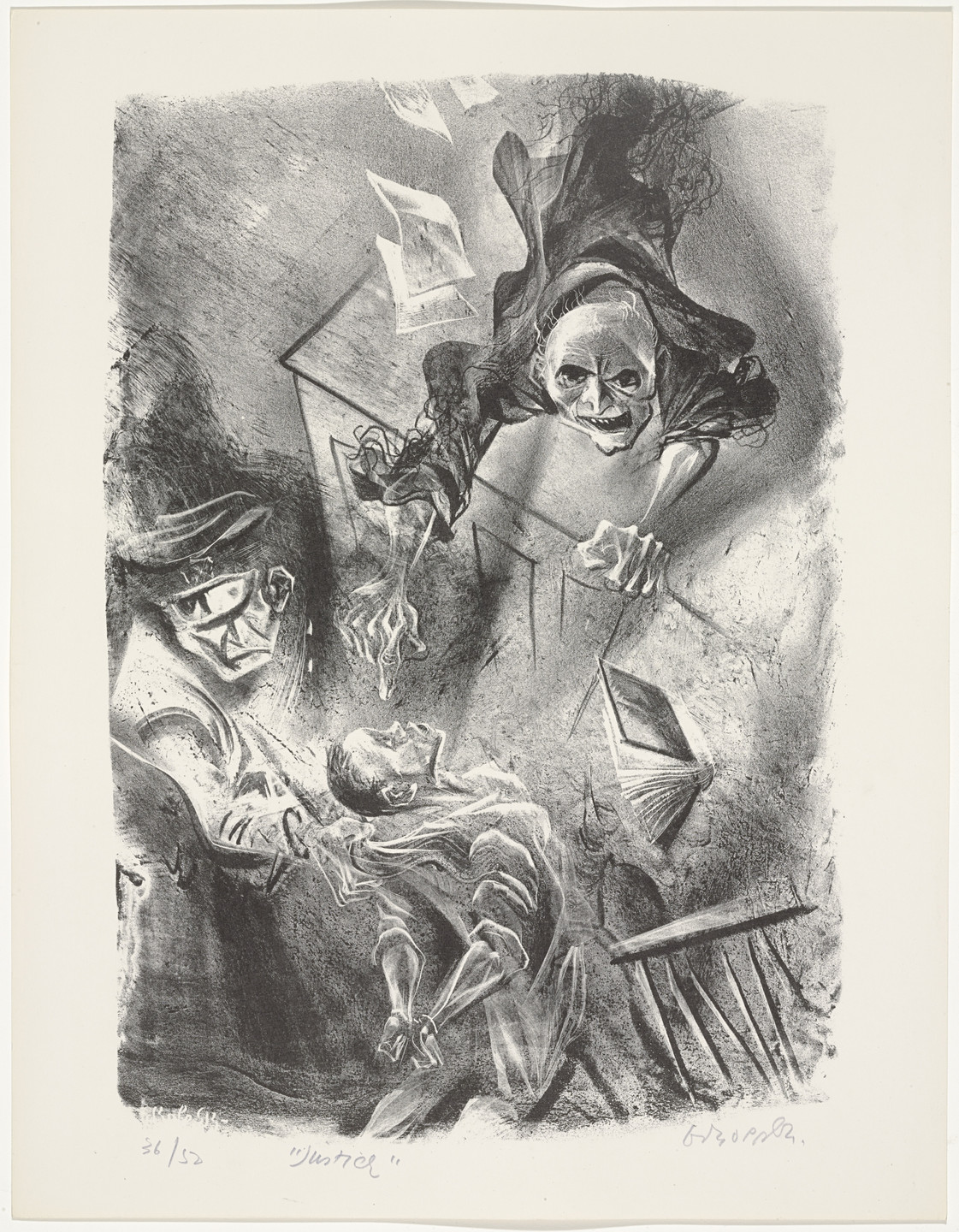 William Gropper. Justice from Capriccios. 1953–57 | MoMA