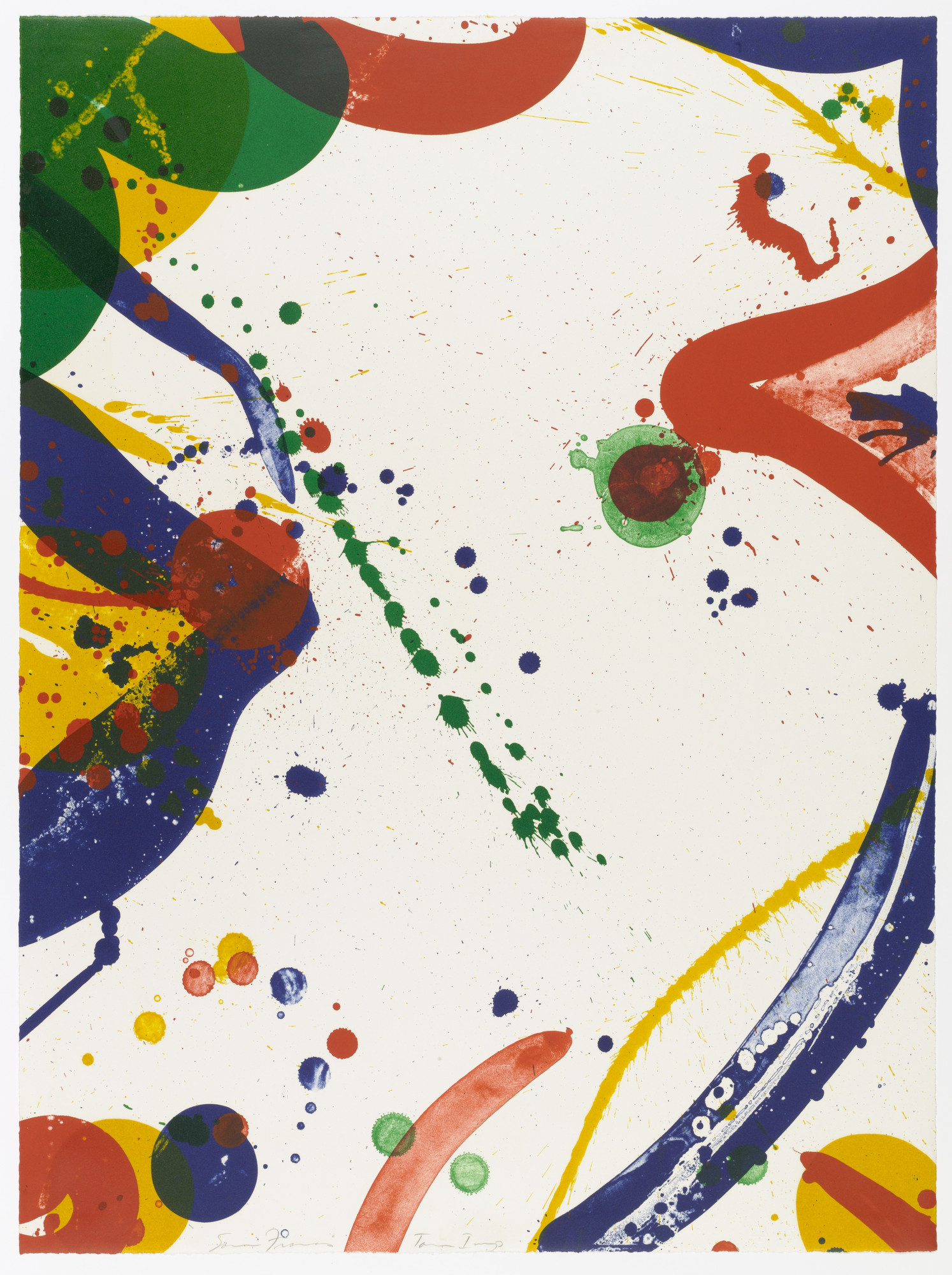 Sam Francis. Green and Red. 1966 | MoMA