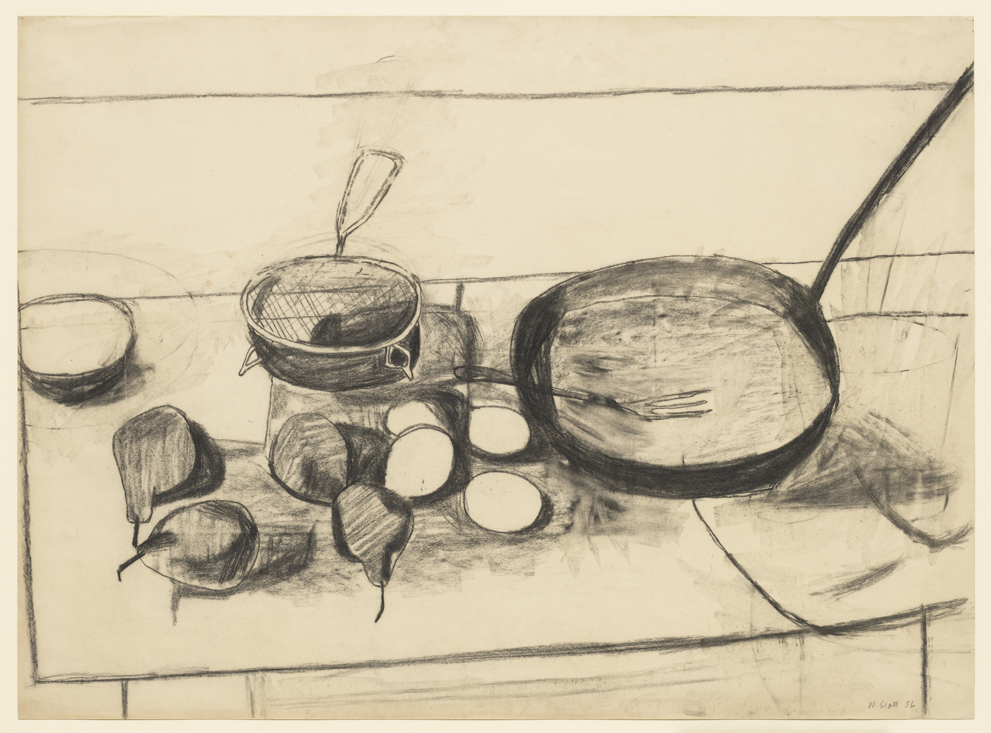 William Scott. Still Life with Strainer. 1956 | MoMA