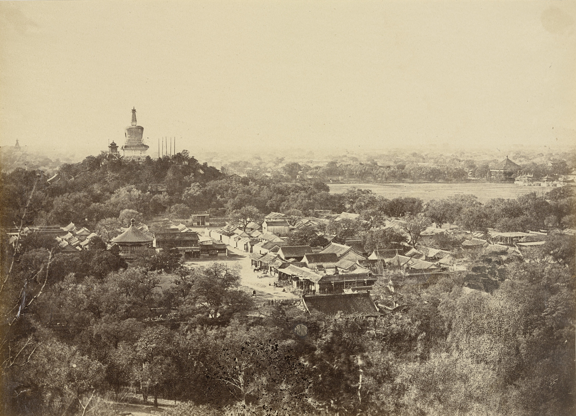 Felice Beato. View of the Gardens and Buddhist Temple of Peking ...