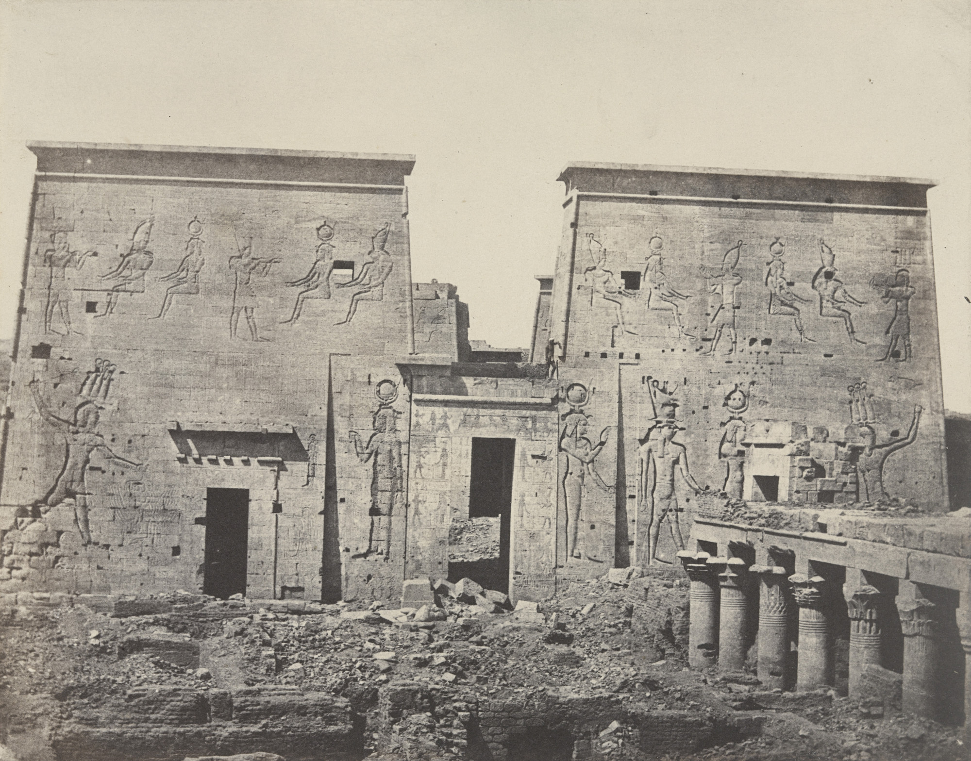 Maxime Du Camp. Grand Temple d'isis, à Philoe. c. 1849 | MoMA