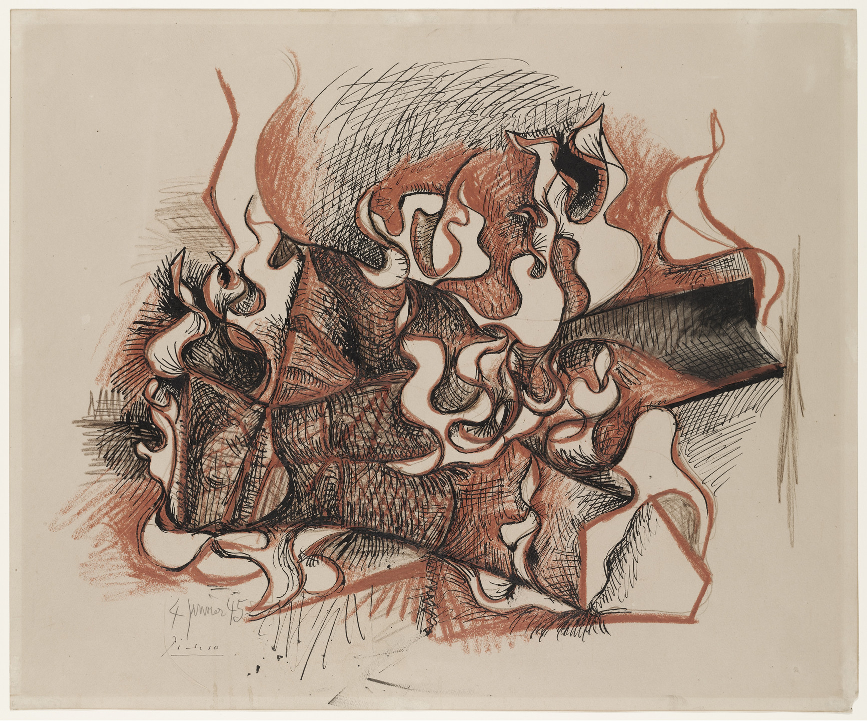 Pablo Picasso. Burning Logs. January 4, 1945 | MoMA