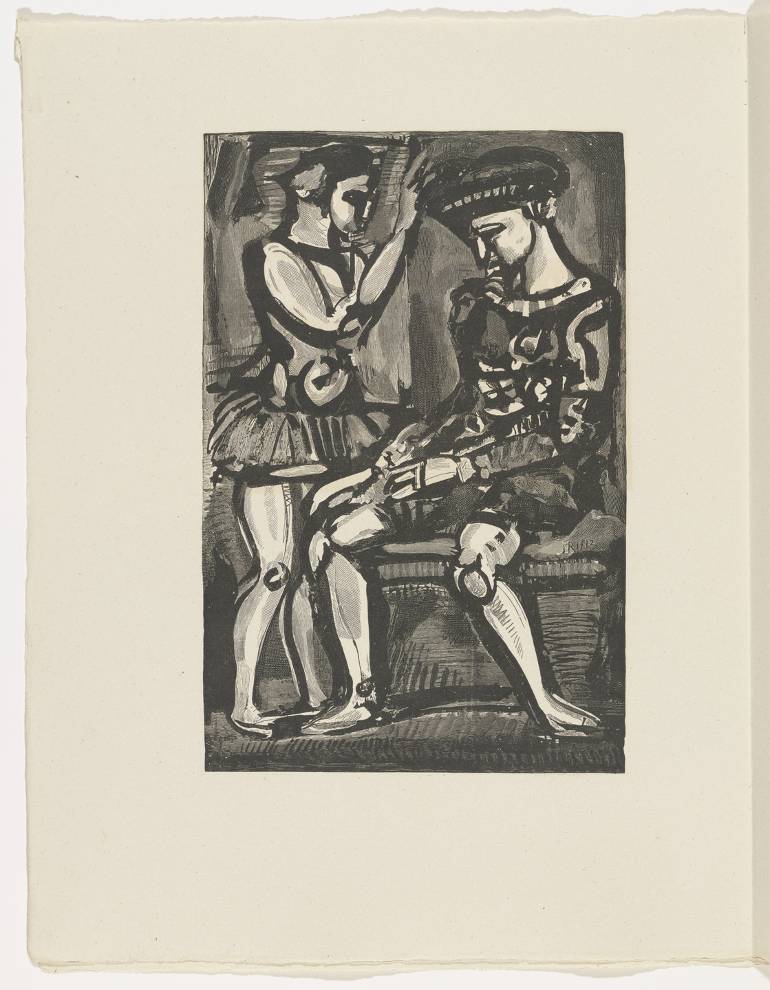 Georges Rouault. Plate (page 28) from Cirque de l'étoile filante (The ...