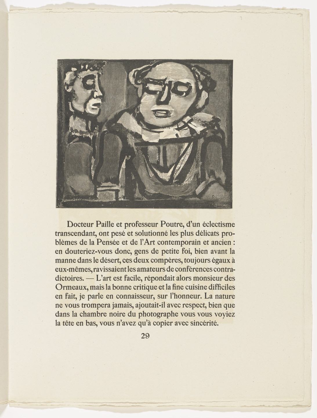 Georges Rouault. Headpiece (page 29) from Cirque de l'étoile filante ...