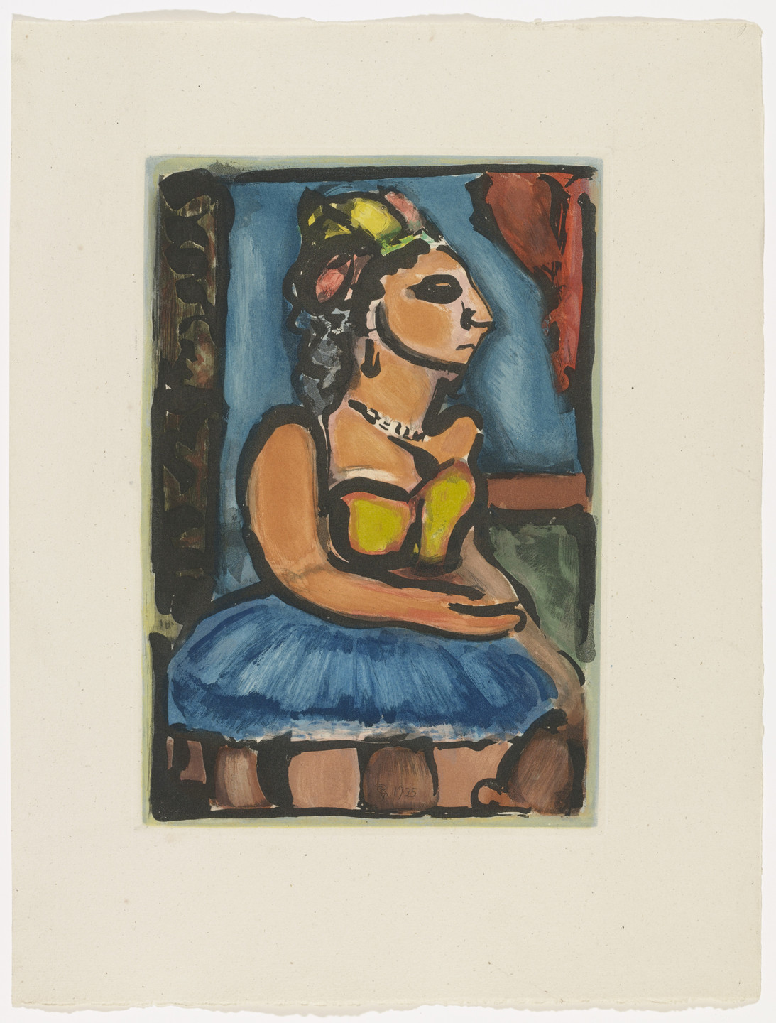Georges Rouault. Madame Louison (plate facing page 46) from Cirque de l ...