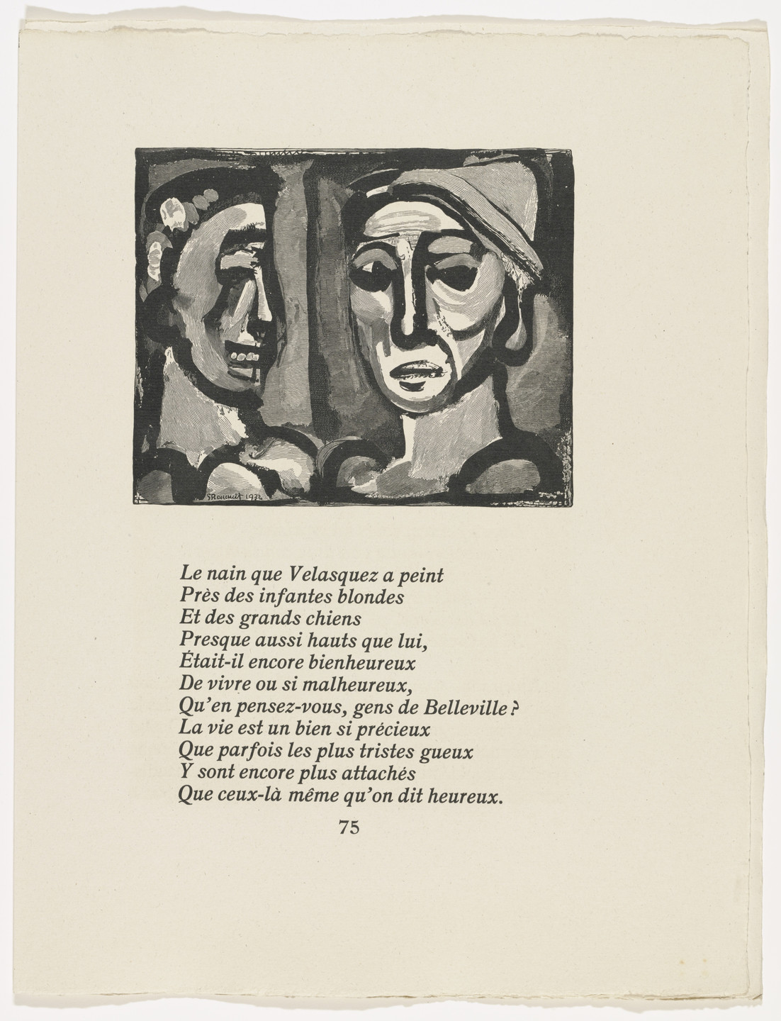 Georges Rouault. Headpiece (page 75) from Cirque de l'étoile filante ...