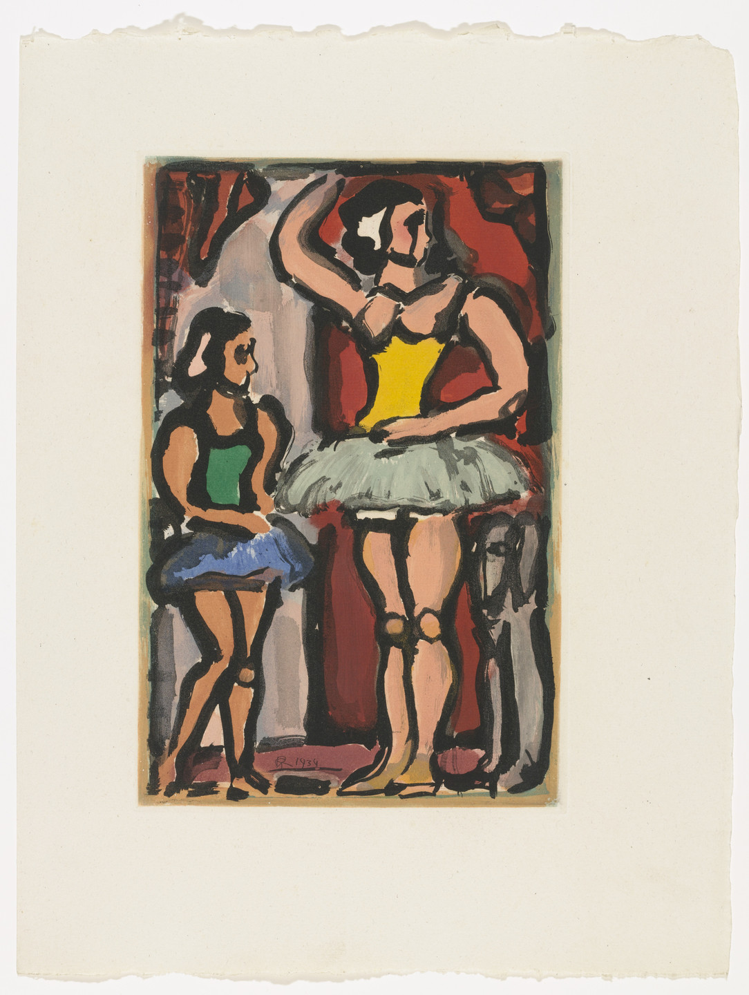 Georges Rouault. The Ballerinas (plate facing page 136) from Cirque de ...