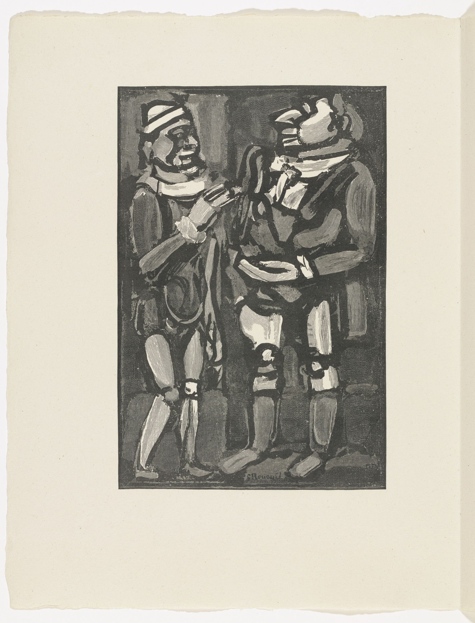 Georges Rouault. Plate (page 162) from Cirque de l'étoile filante (The ...