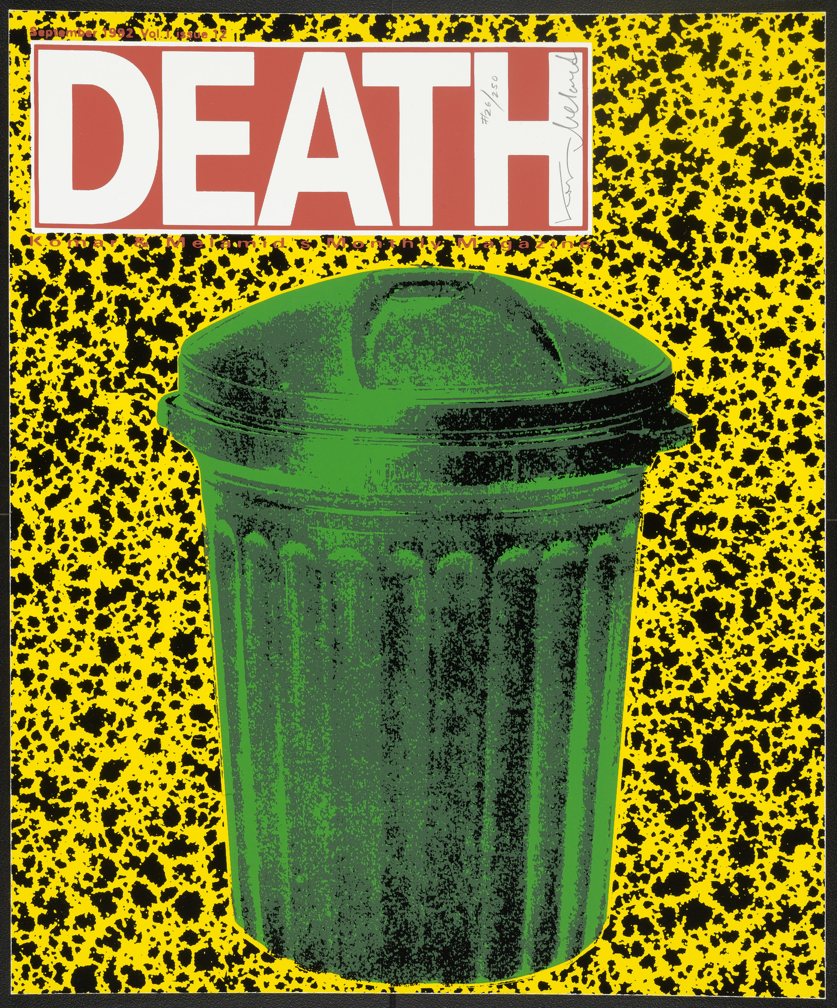 Komar and Melamid, Vitaly Komar, Alex Melamid. September 1992, Vol. 1, Issue 12 from the series ...