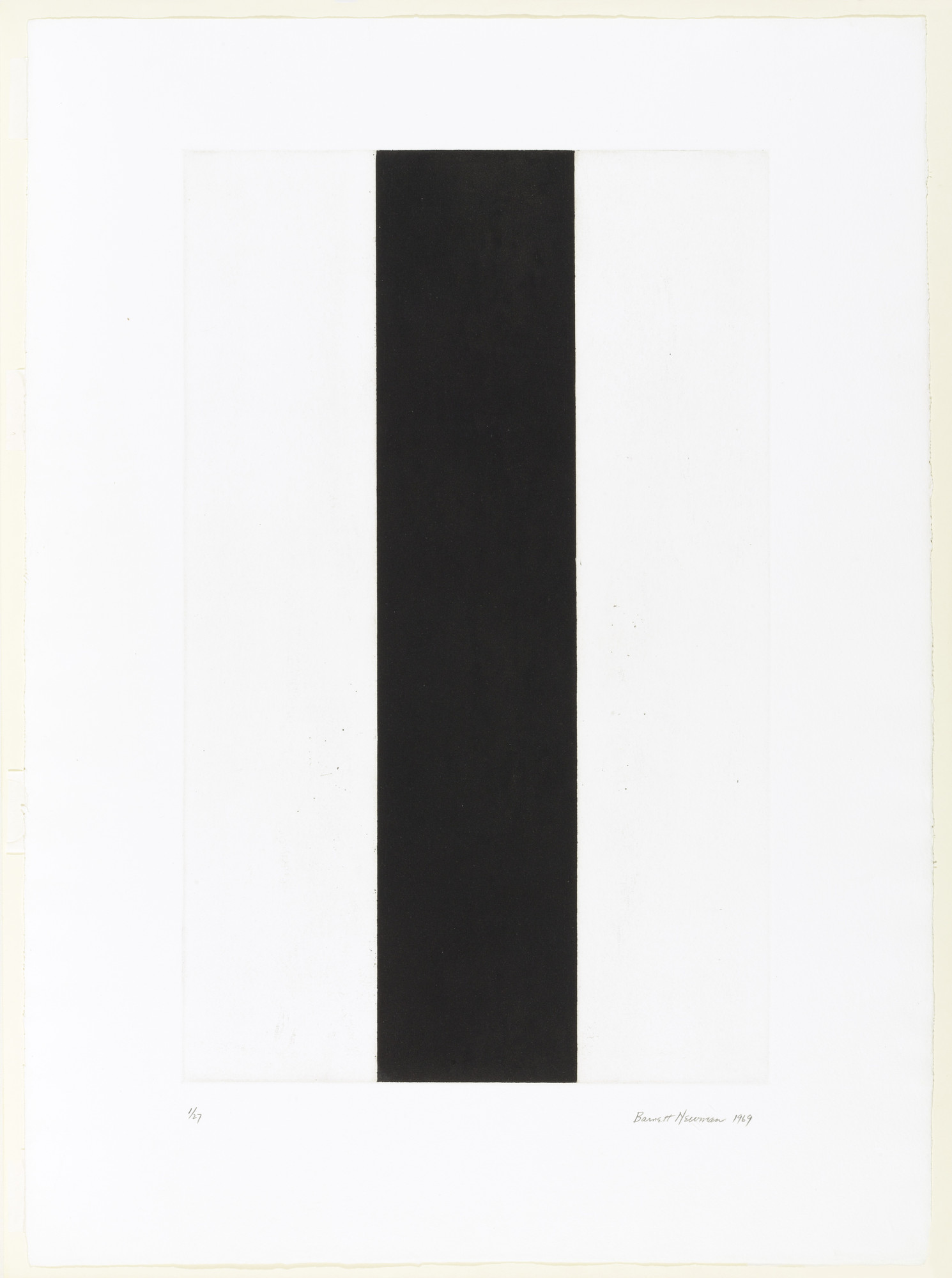 Barnett Newman. Untitled Etching #2. 1969 | MoMA