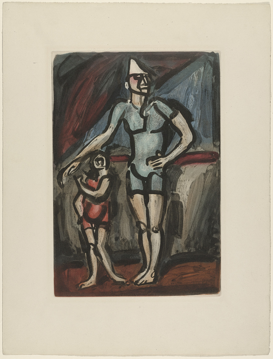 Georges Rouault. Clown and Child from Cirque. 1930 | MoMA