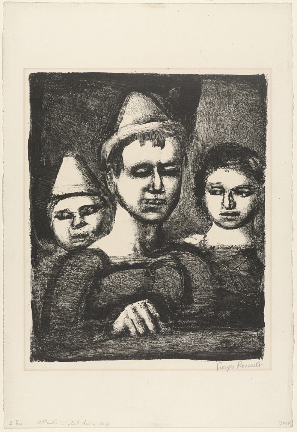 Georges Rouault. The Trio (Le Trio), second plate. c. 1924-27 | MoMA