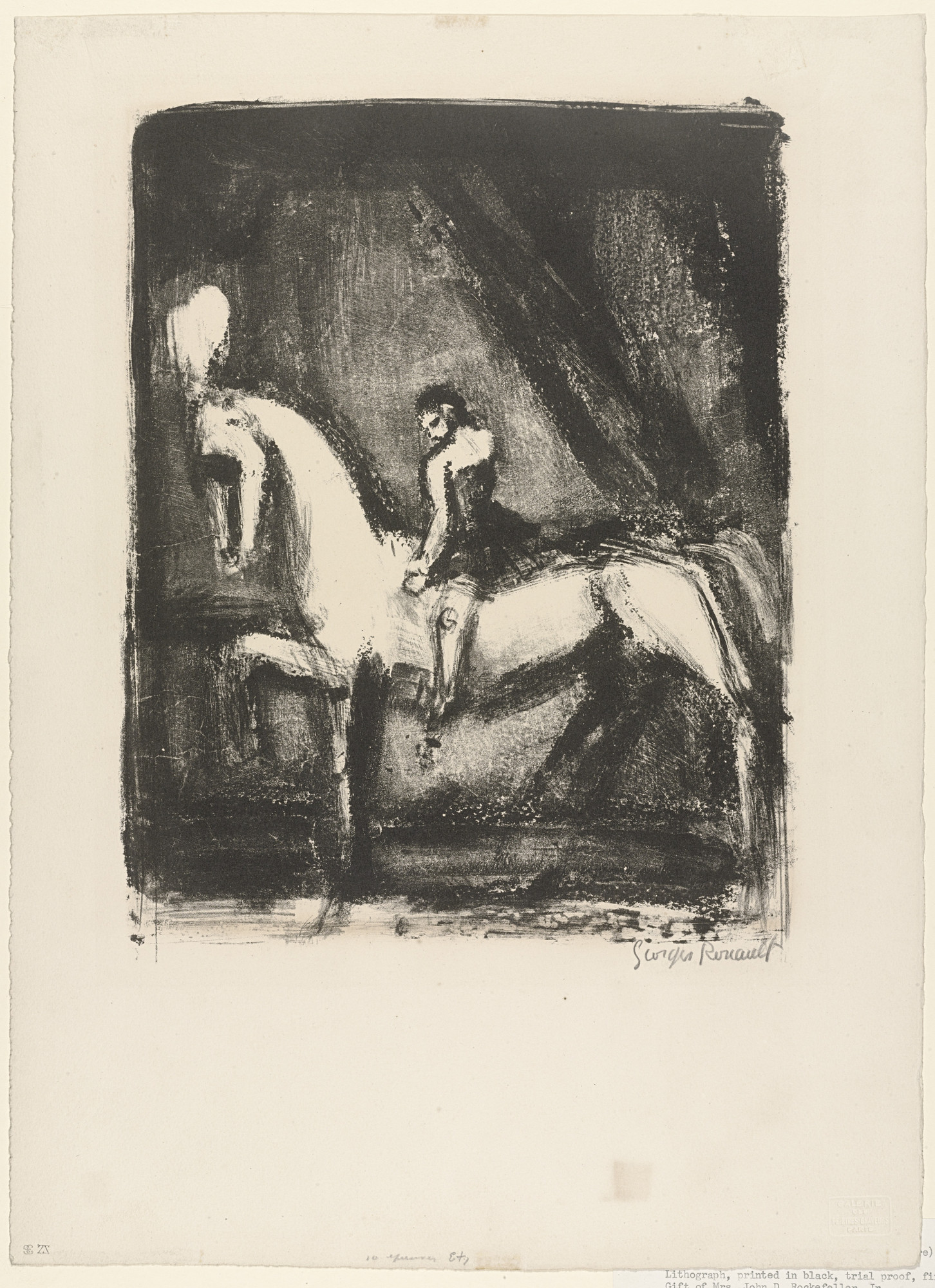 Georges Rouault. The Little Circus Rider (La Petite ecuyère). c. 1924 ...