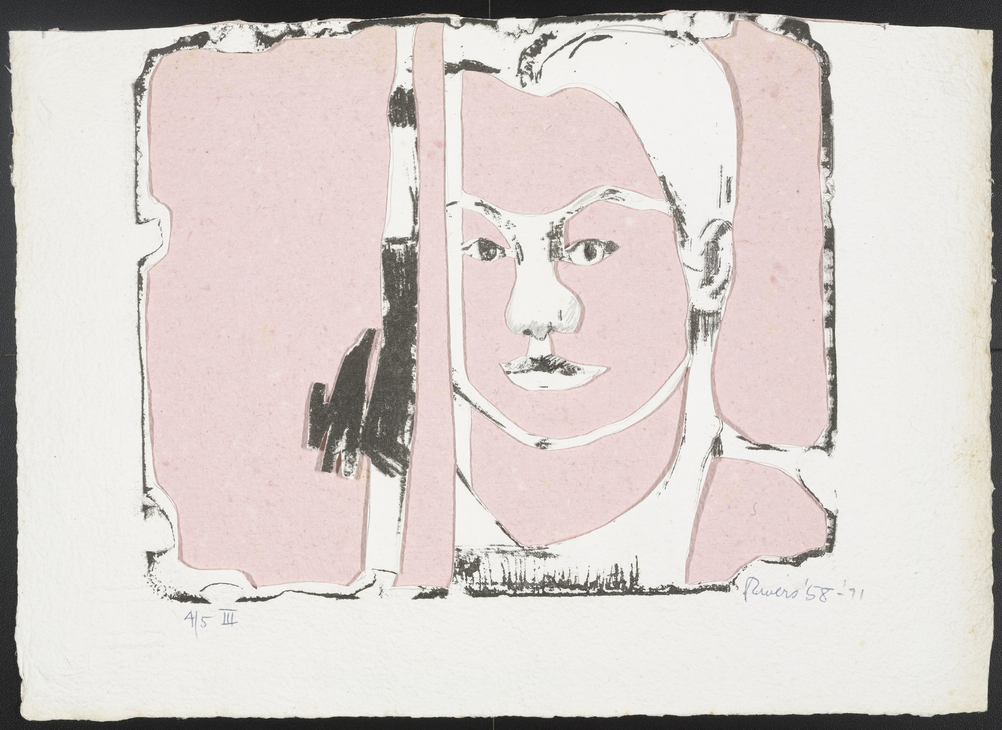 Larry Rivers. The Circled Girl III. 1971 (lithograph printed 1958) | MoMA