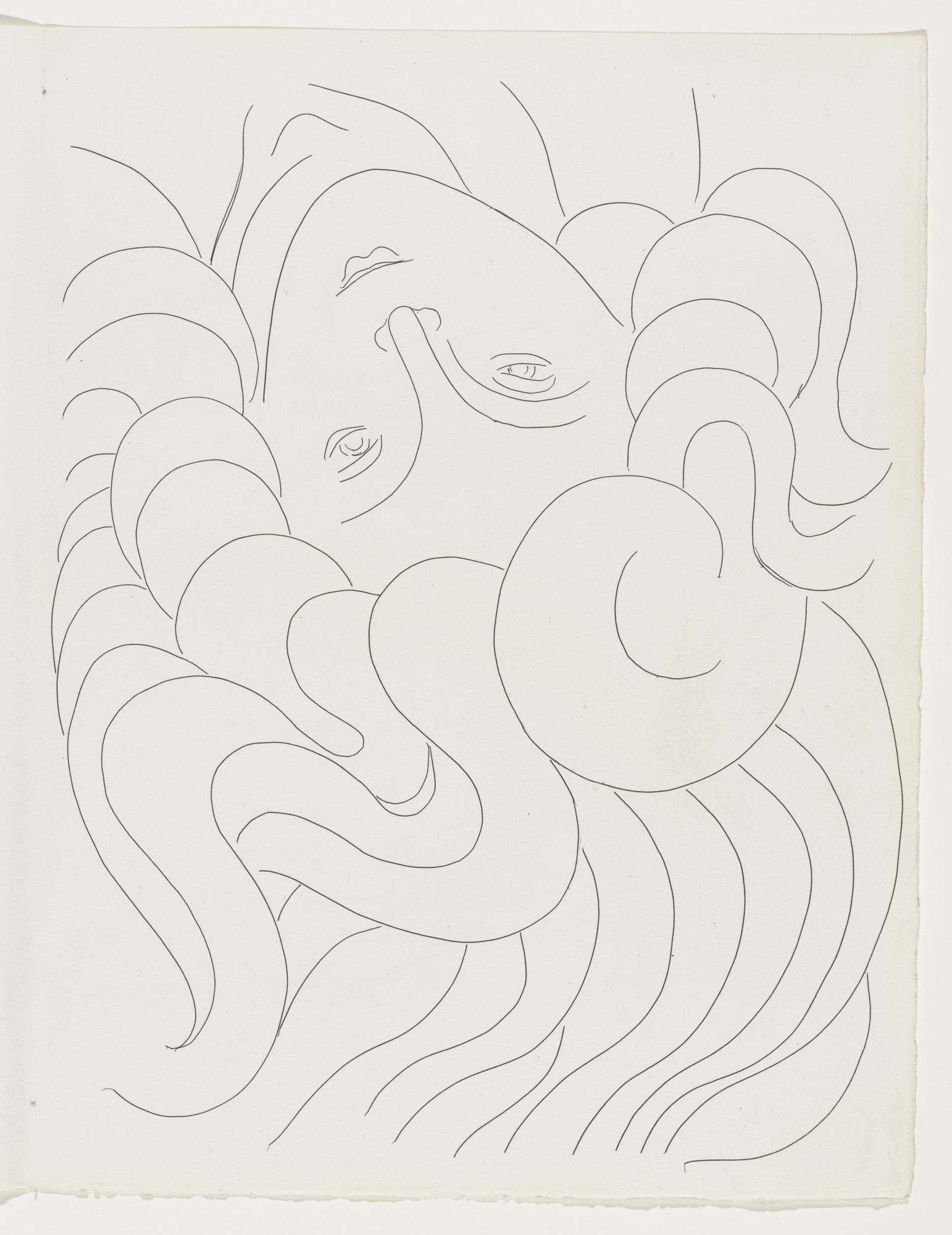 Henri Matisse. La Chevelure (The Head of Hair) (plate, page 129) from ...