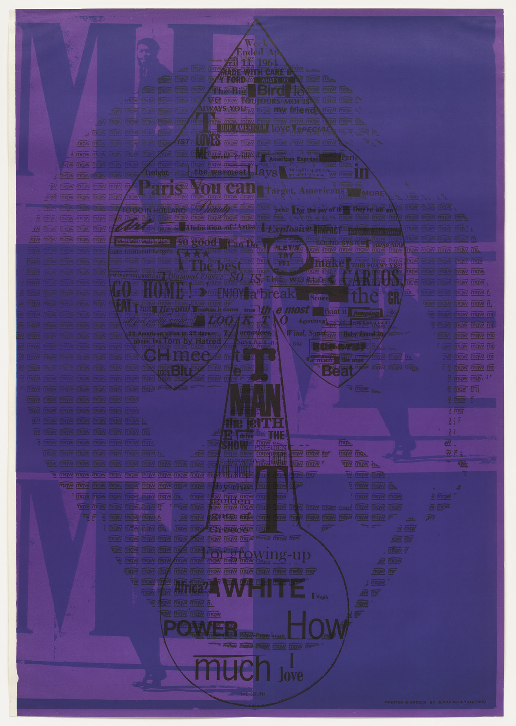 Charles Henri Ford. Untitled from Poem Posters. 1964–65 | MoMA