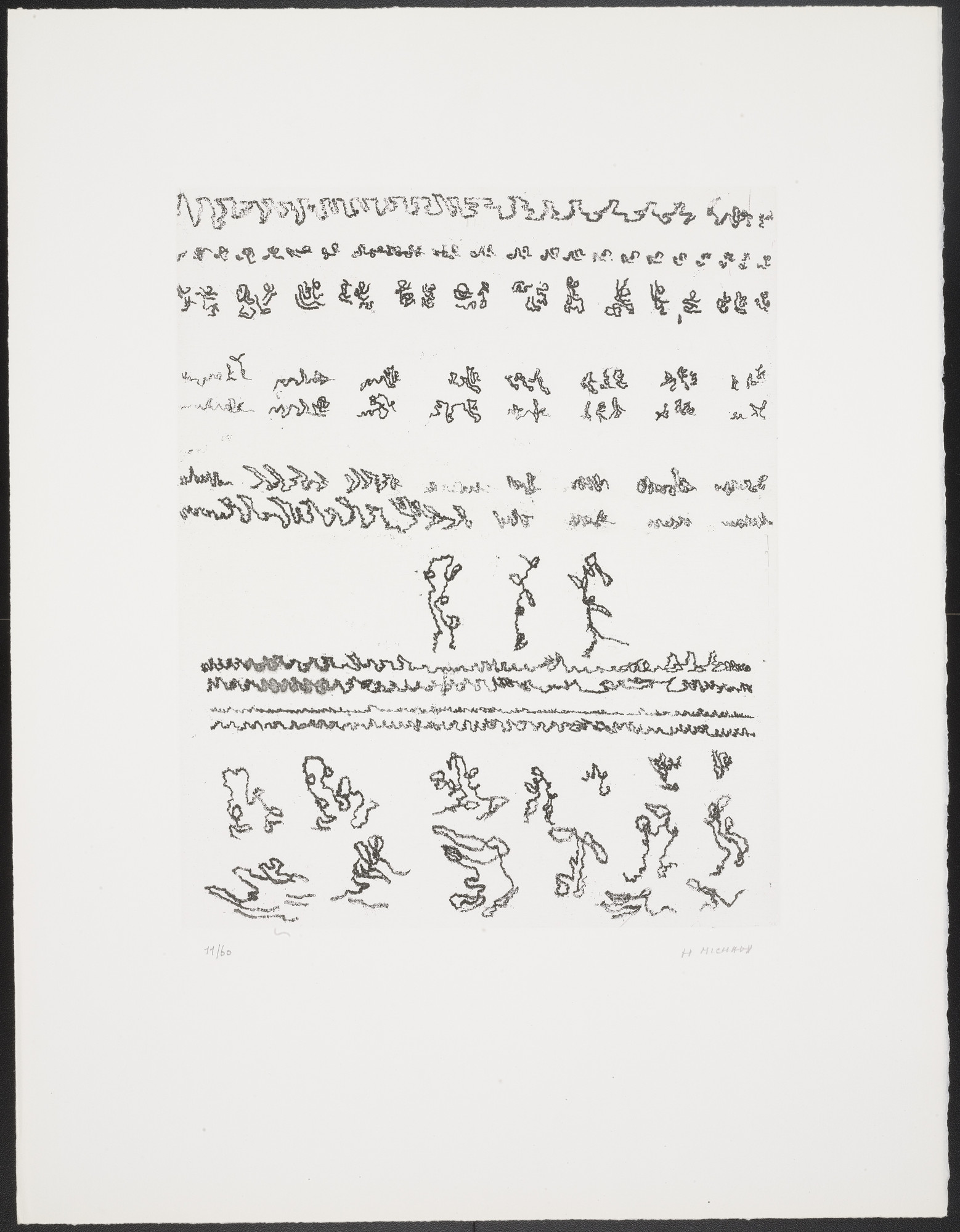 Henri Michaux. Plate (folio 8) from Parcours. 1966 | MoMA