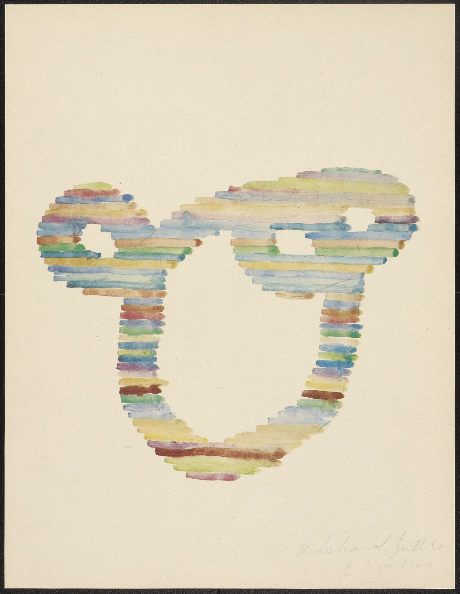 Richard Tuttle. X from Stacked Color Drawings, 1971. 1975 | MoMA