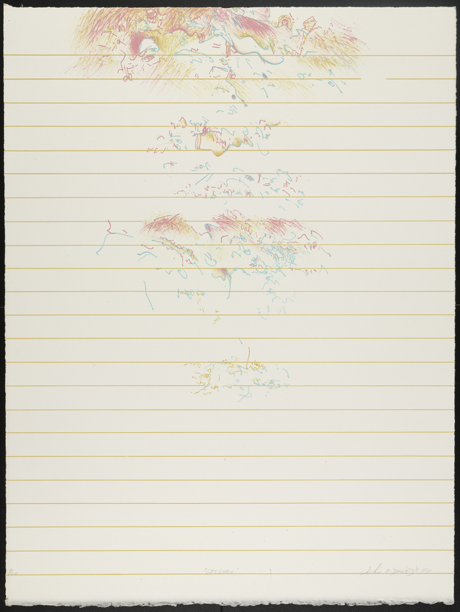 John Edward Dowell. Gregorio from Visual Poems. 1970, published 1971 | MoMA