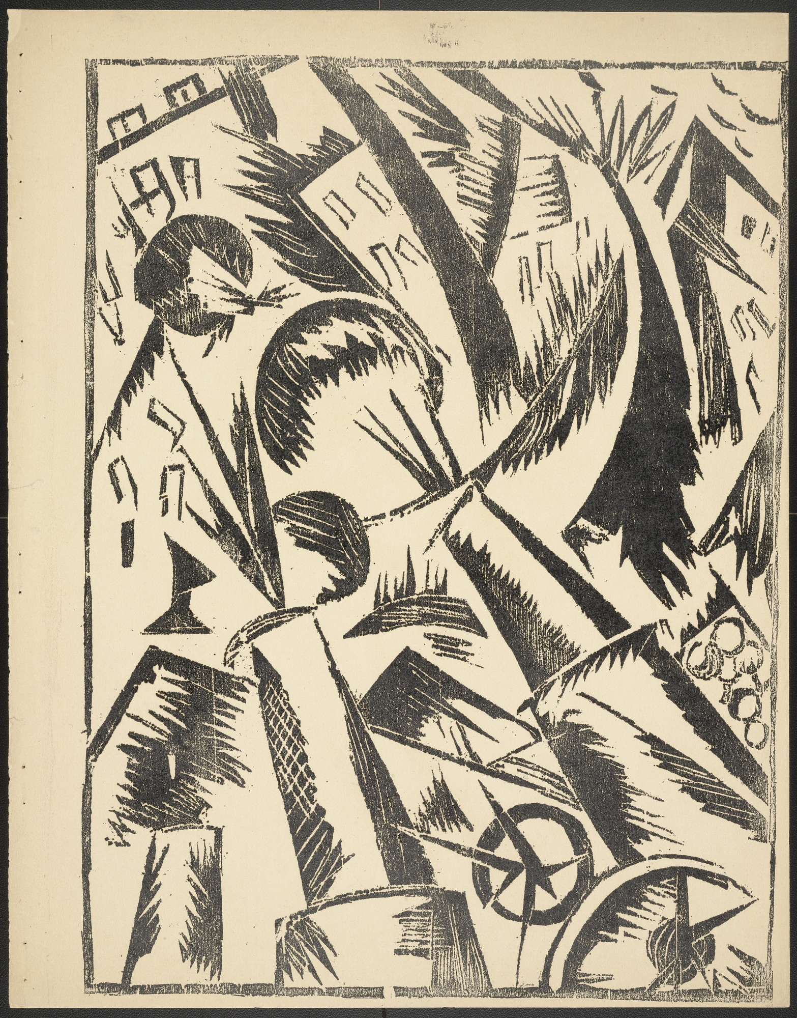 Olga Rozanova. Razrushenie goroda (Destruction of the City) from Voina ...