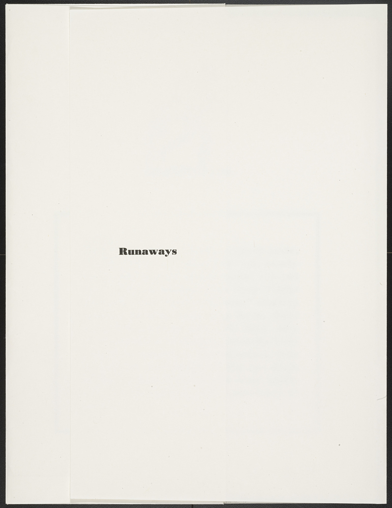 Glenn Ligon. Runaways. 1993 | MoMA