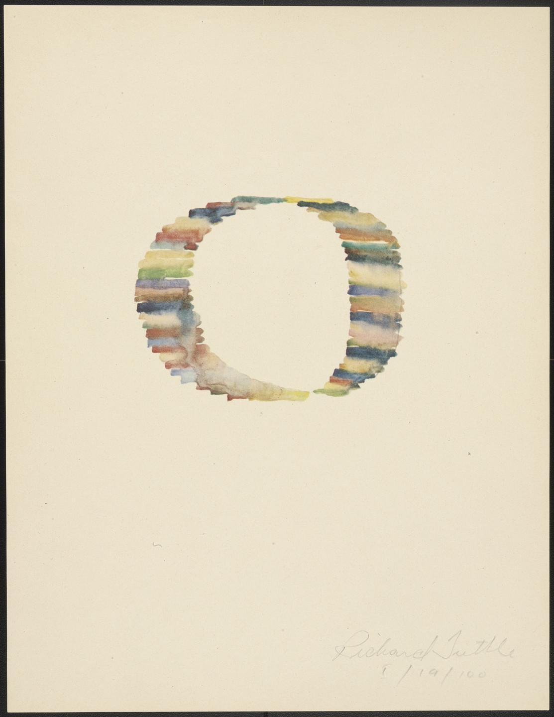 Richard Tuttle. I from Stacked Color Drawings, 1971. 1975 | MoMA