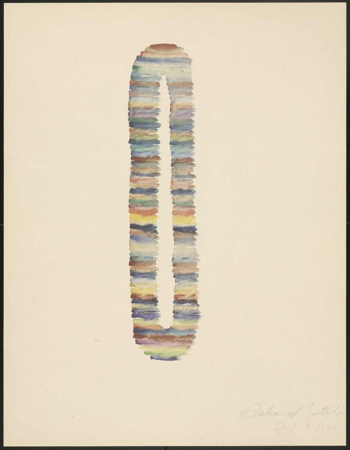 Richard Tuttle. VI from Stacked Color Drawings, 1971. 1975 | MoMA