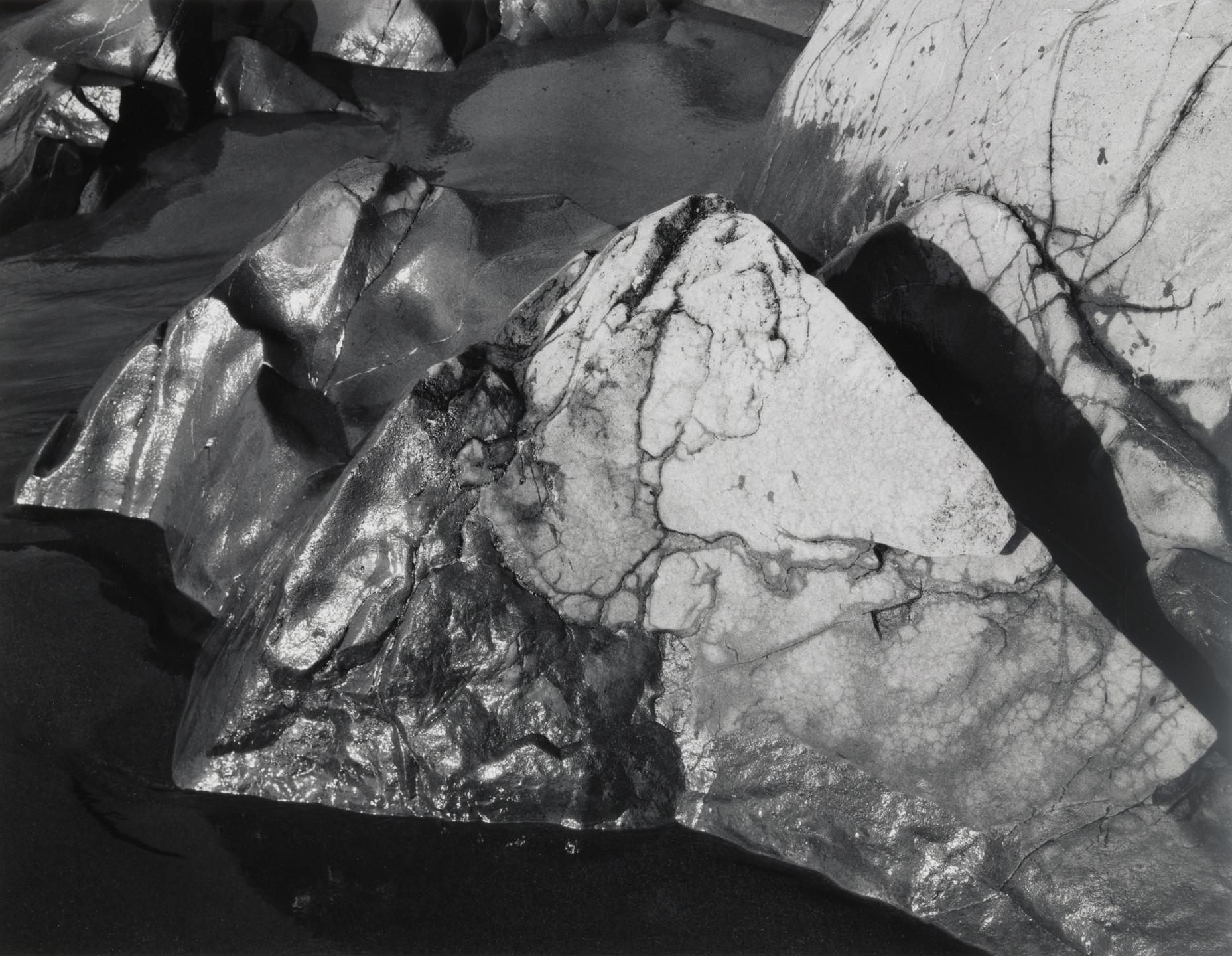Ansel Adams. Rock, Bakers Beach, San Francisco, California. c. 1931 | MoMA