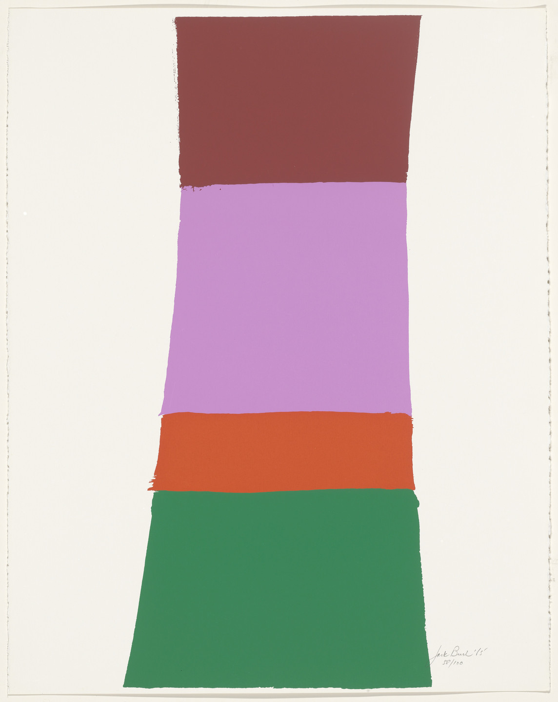 Jack Bush. Nice Pink from the portfolio Five Colour Prints. 1965 | MoMA