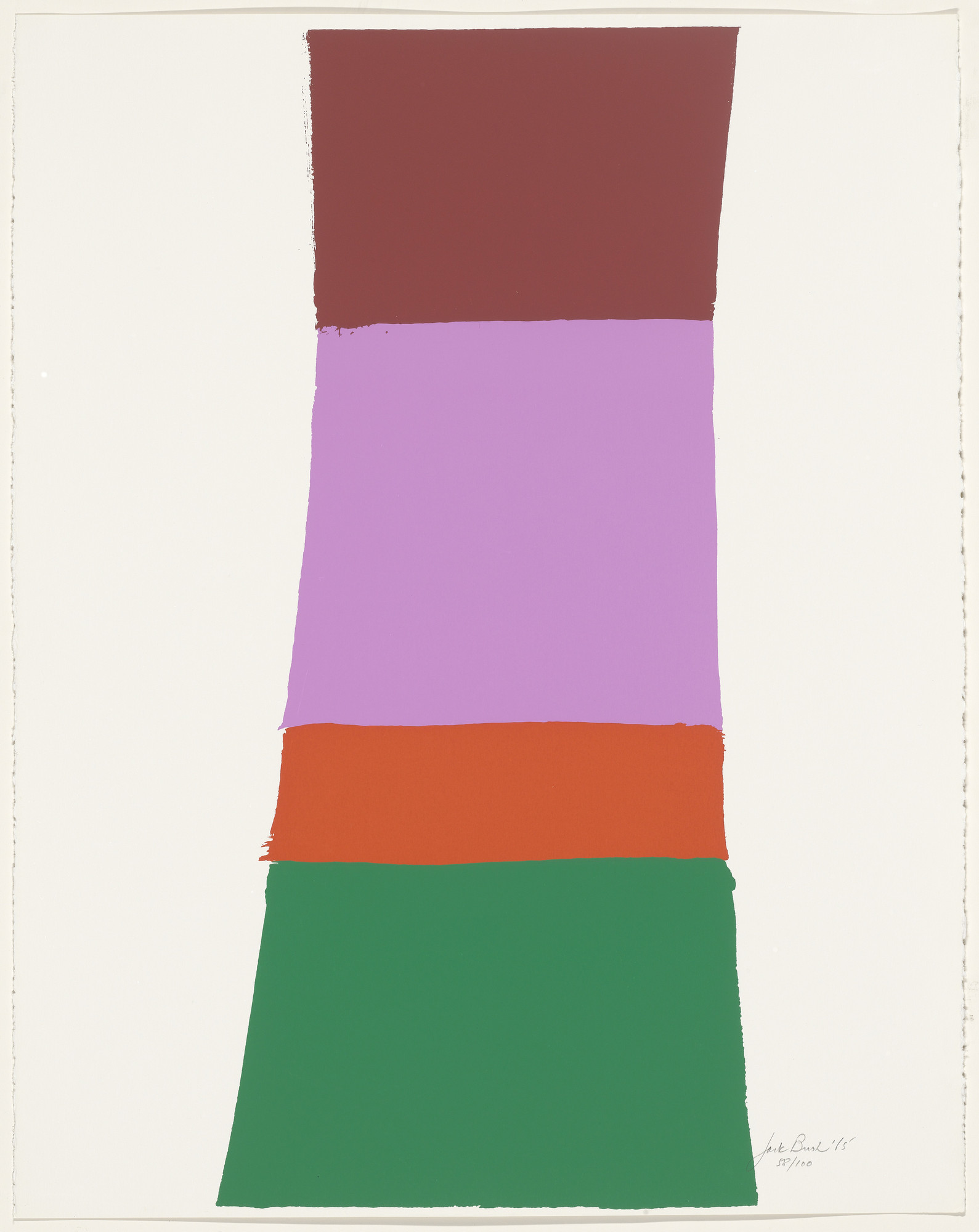 Jack Bush. Nice Pink from the portfolio Five Colour Prints. 1965 | MoMA