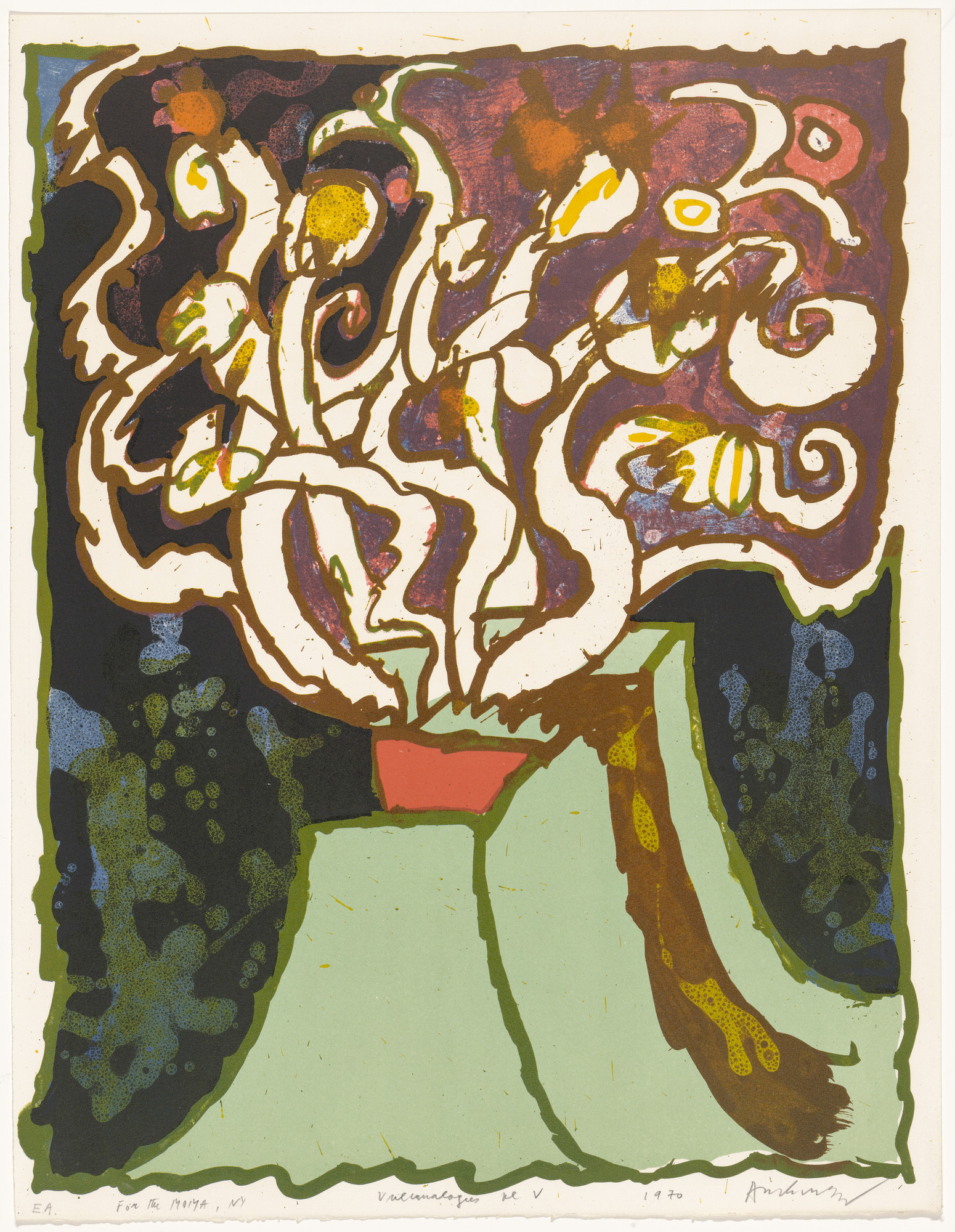 Pierre Alechinsky. Plate V from the portfolio Vulcanologies. 1970 | MoMA