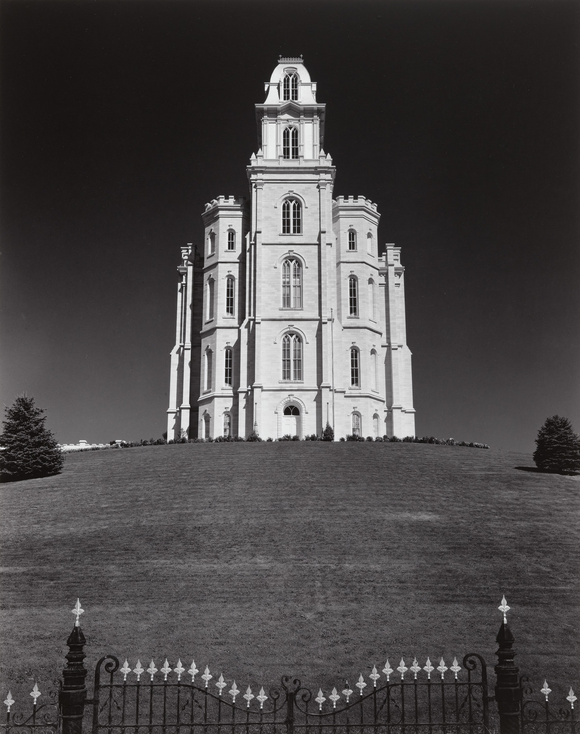 Ansel Adams. Mormon Temple, Manti, Utah. 1948 | MoMA