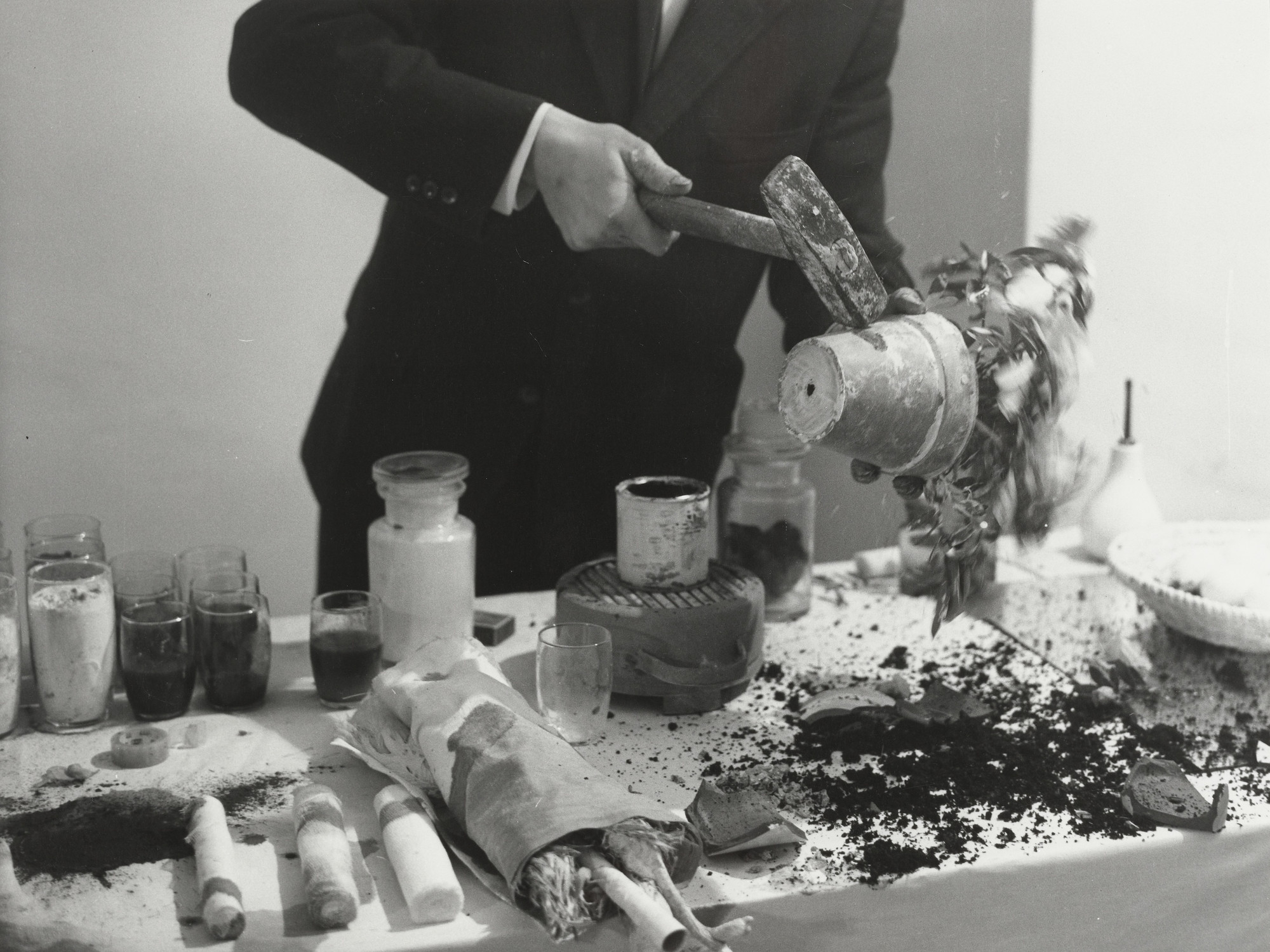 Rudolf Schwarzkogler, Ludwig Hoffenreich, Walter Kindler. 1st Action ...