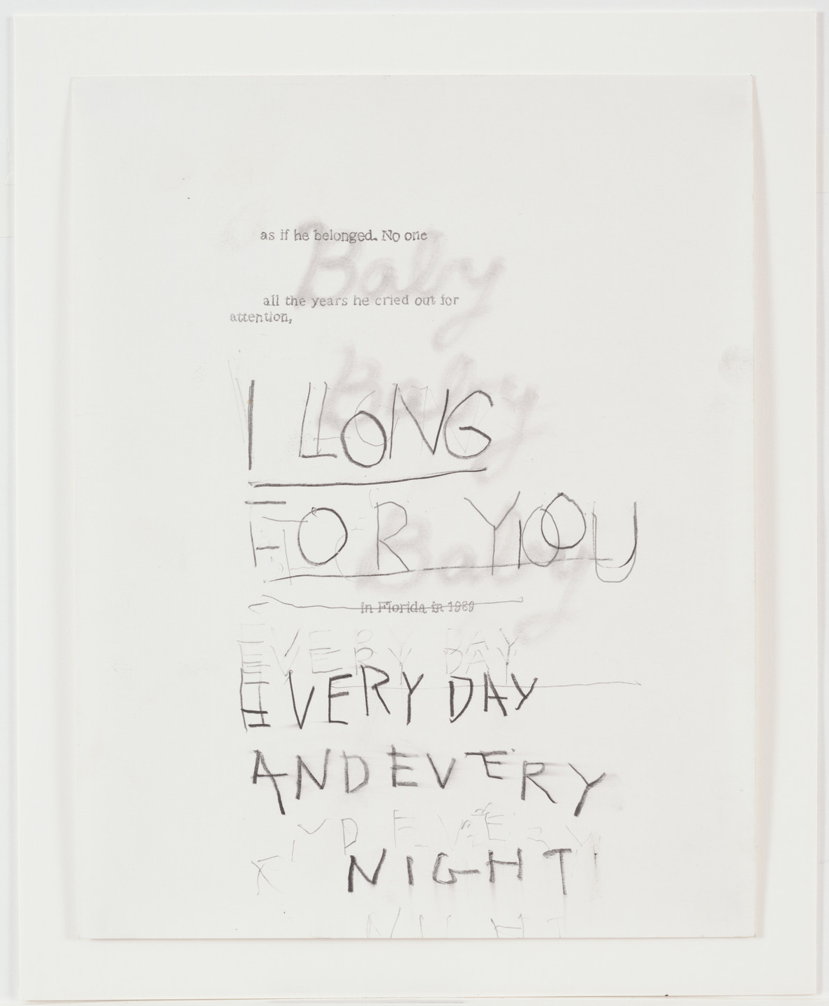 Jack Pierson. as if he belonged. No one,. (1991) | MoMA