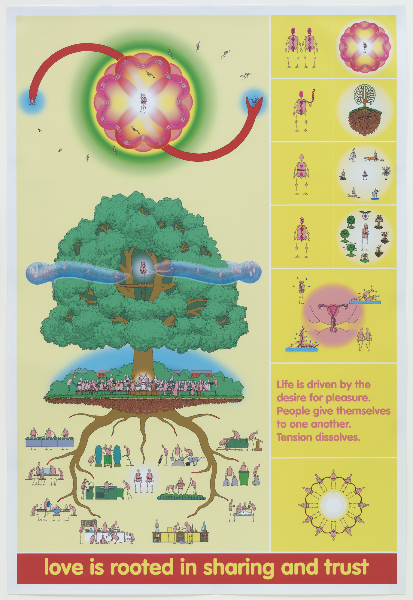 Chad McCail. _Love is rooted in sharing and trust _ from Life is driven ...