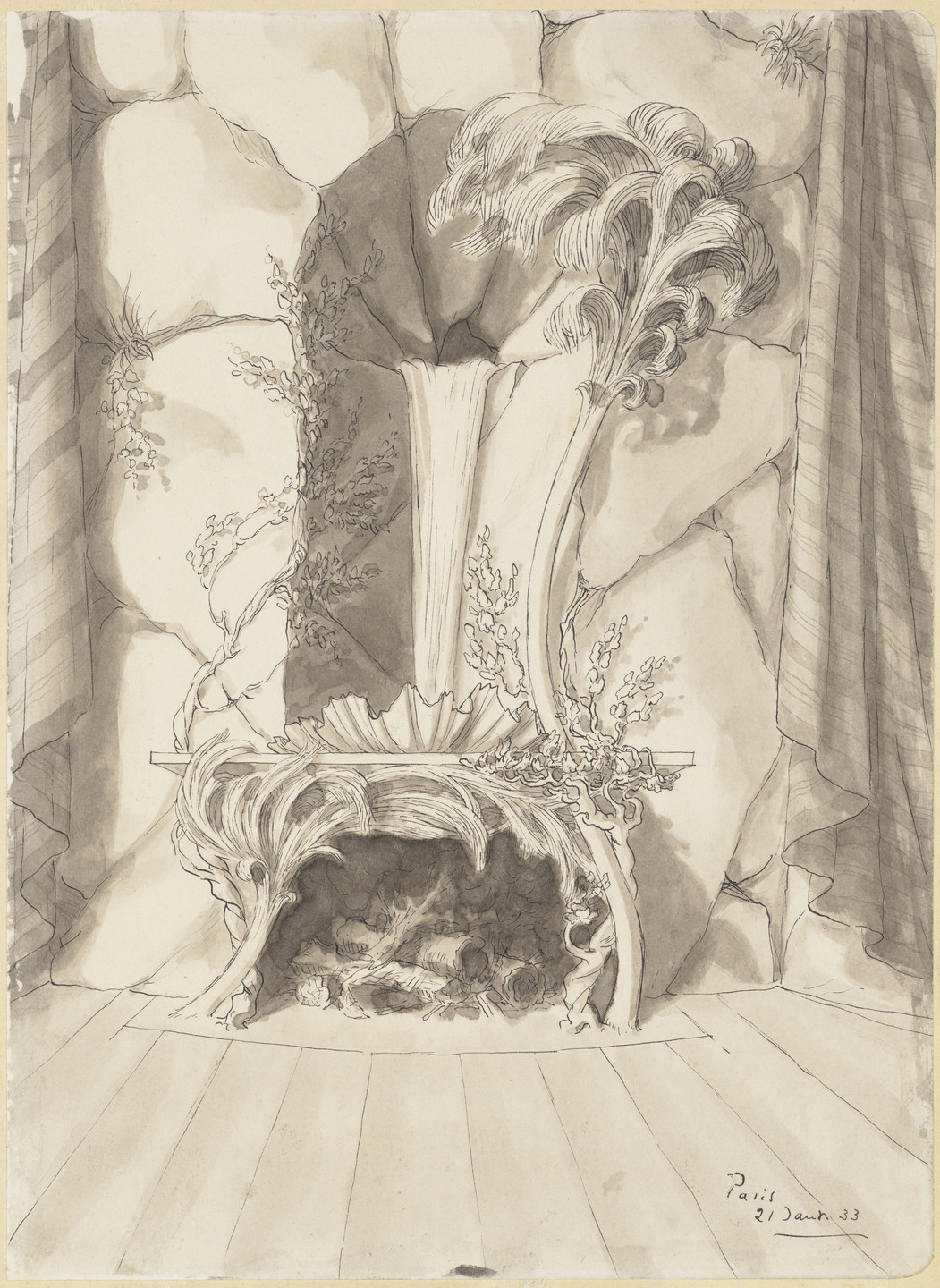 Emilio Terry. Fireplace with a Waterfall. 1933 | MoMA