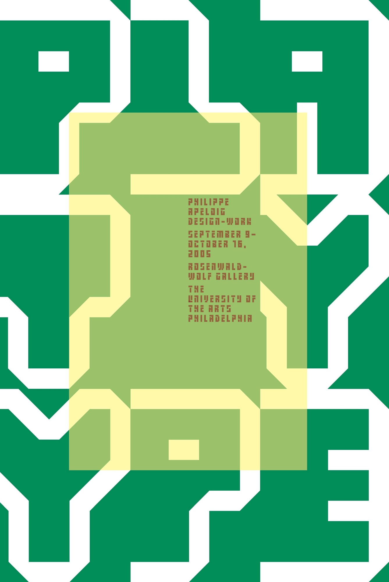 Philippe Apeloig. Philippe Apeloig Design-Work Exhibition. 2005 | MoMA