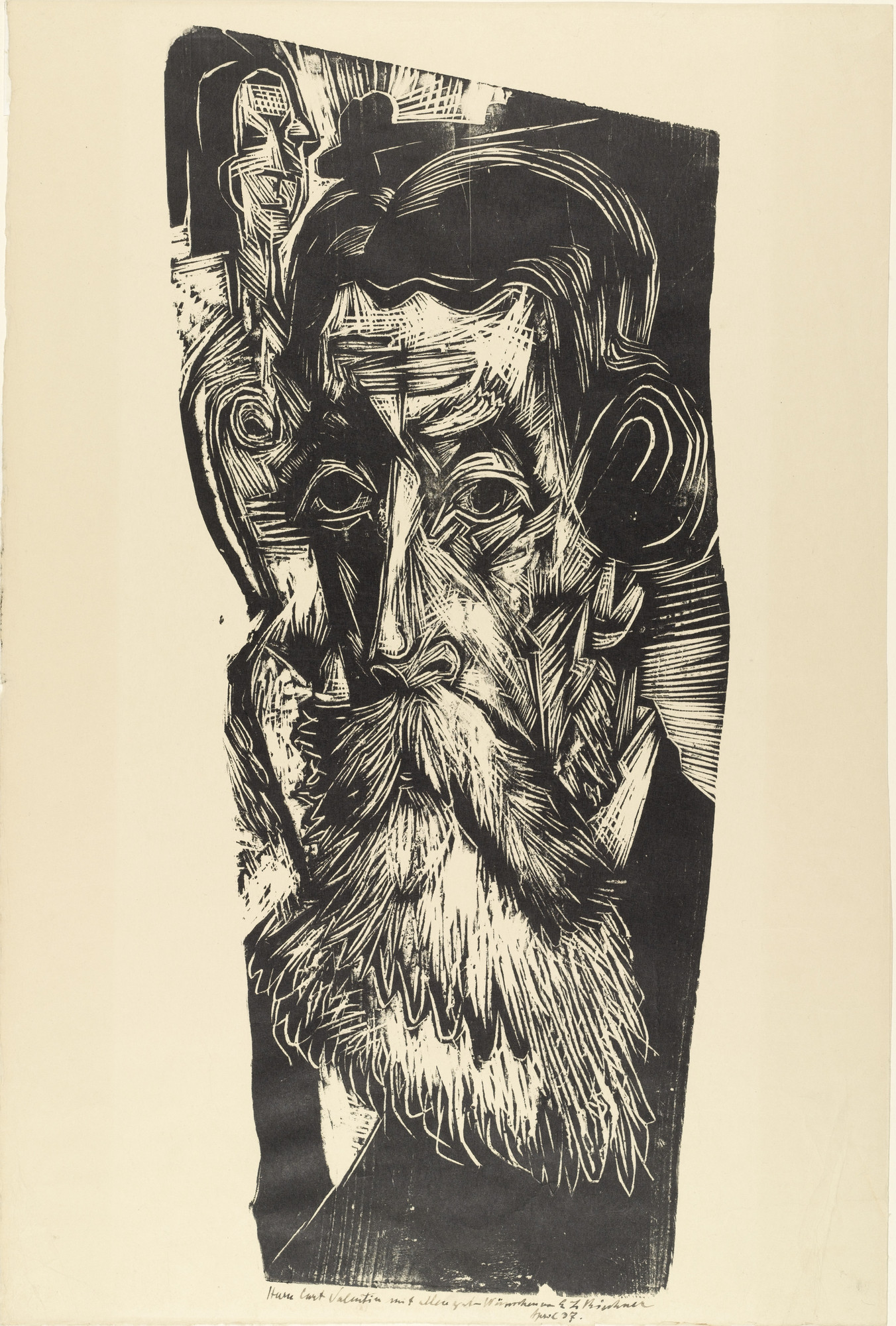 Ernst Ludwig Kirchner. Head of Ludwig Schames ( Kopf Ludwig Schames ...